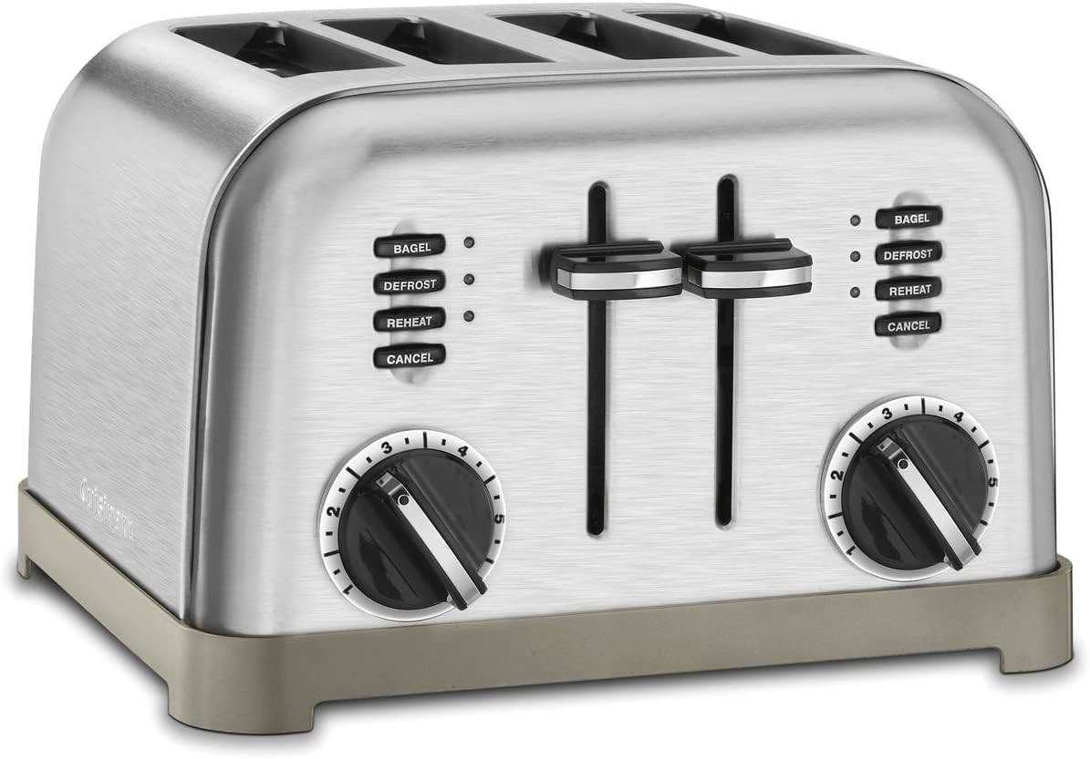 Cuisinart CPT-180P1 Metal Classic 4-Slice Toaster, Brushed Stainless