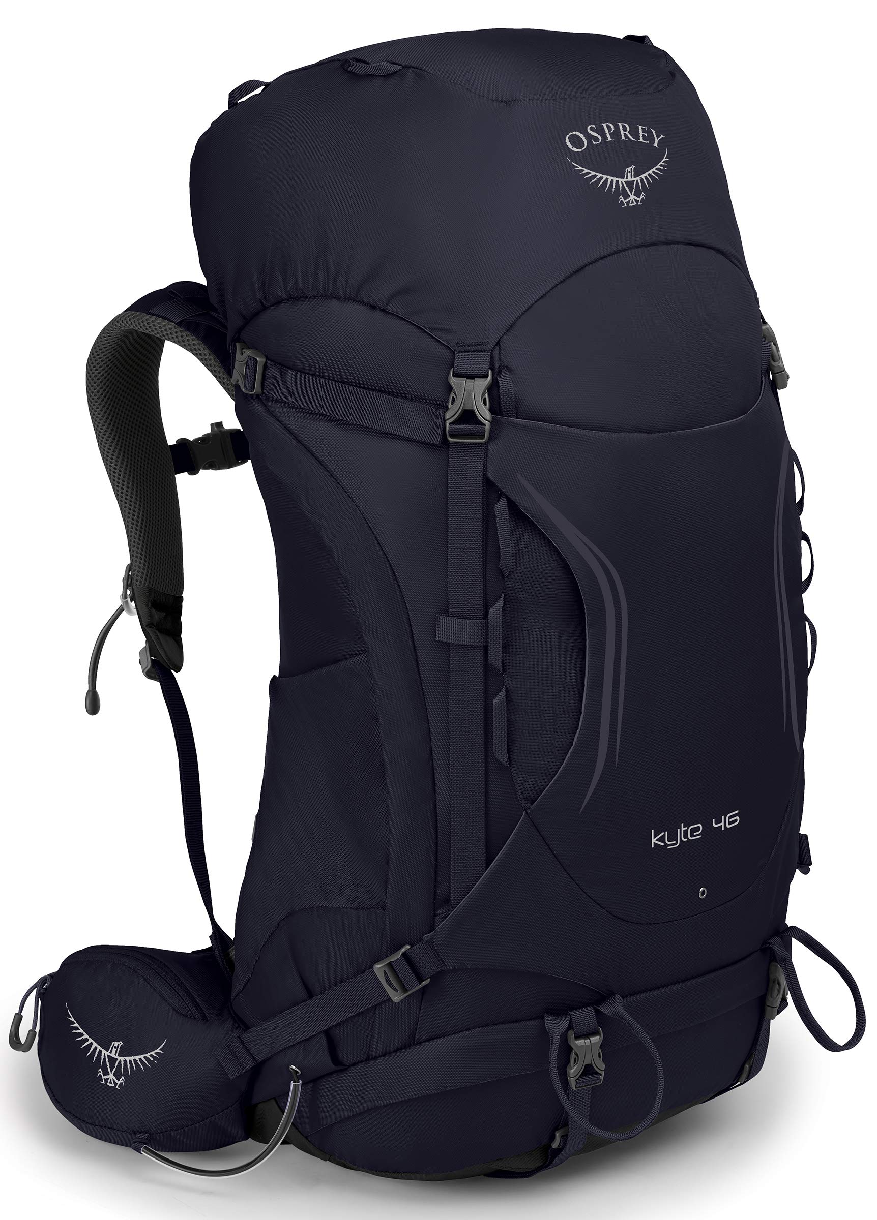 Osprey Kyte 46 Women's Backpacking Backpack, Mulberry Purple, Small/Medium