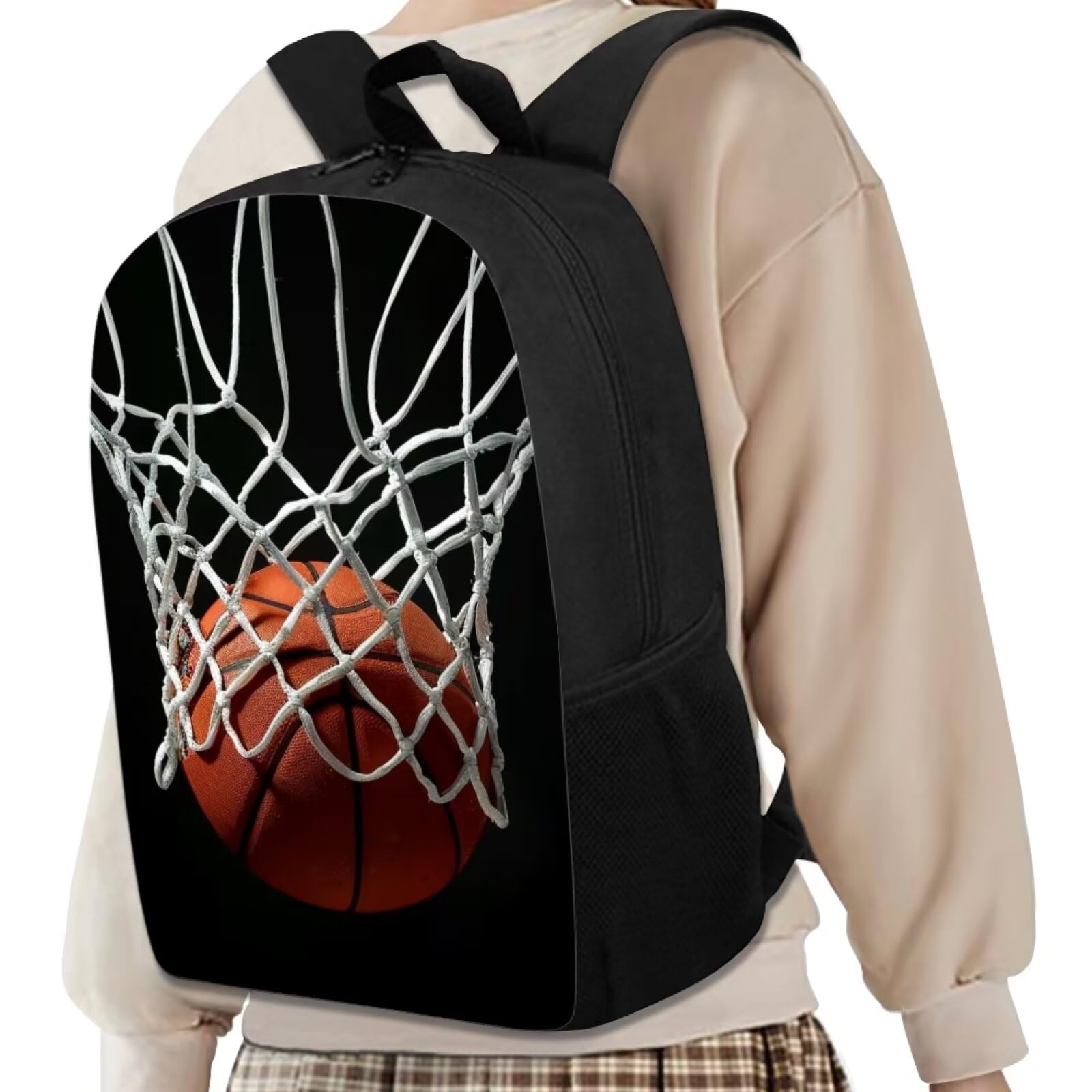 HUGS IDEA Cute Kids School Bag Shoulder Bookbag Cat Printing Backpack for Teen Boys Girls