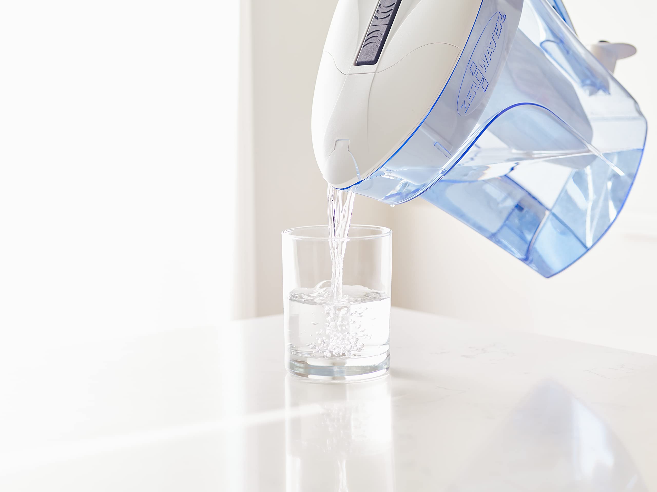 ZeroWater 10-Cup Ready-Pour Water Filter Pitcher - NSF Certified 0 TDS Water Filter to Remove Lead, Heavy Metals, PFOA/PFOS, Improve Tap Water Taste