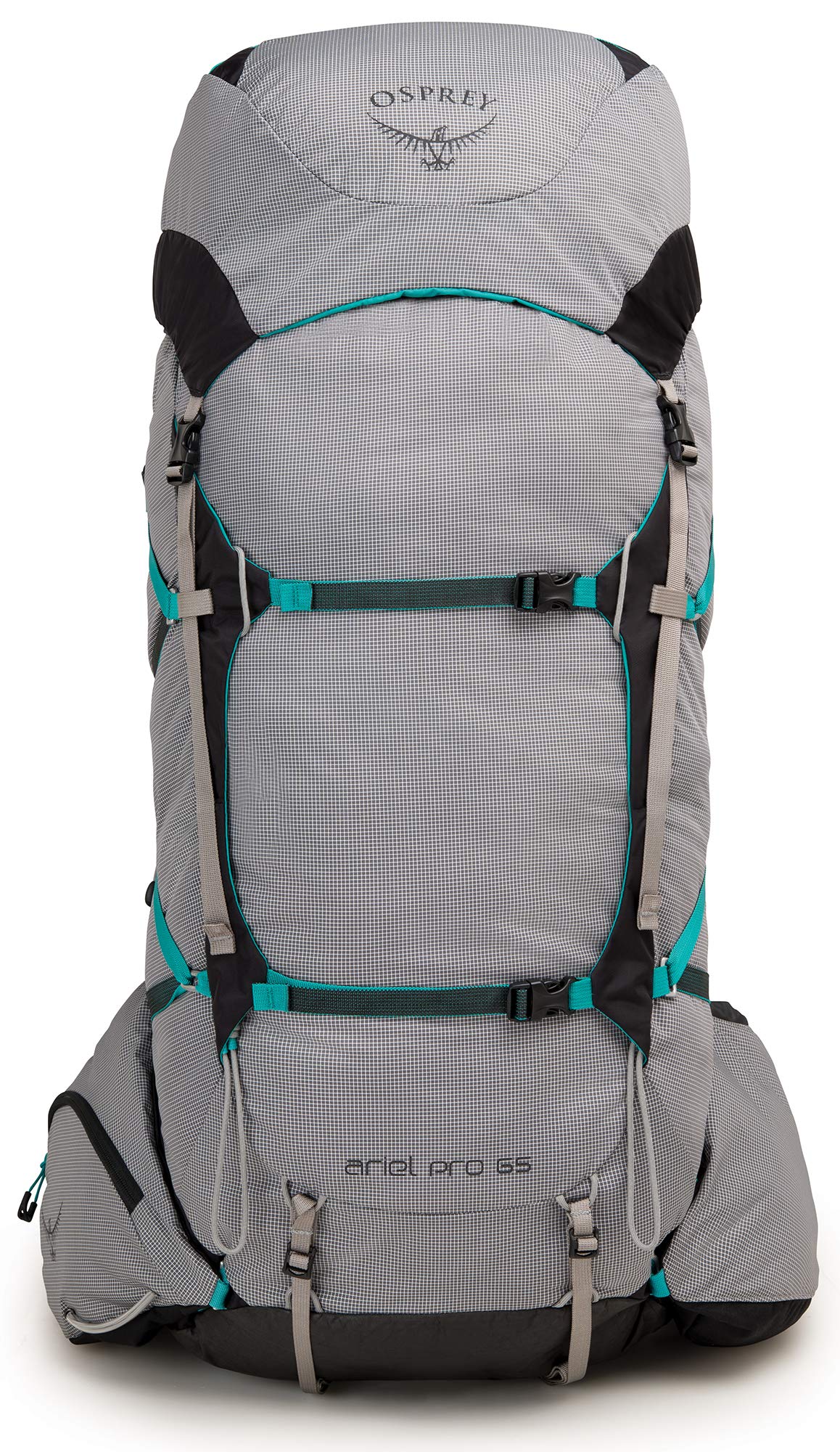 Osprey Ariel Pro 65 Women's Backpacking Backpack, Voyager Grey, X-Small