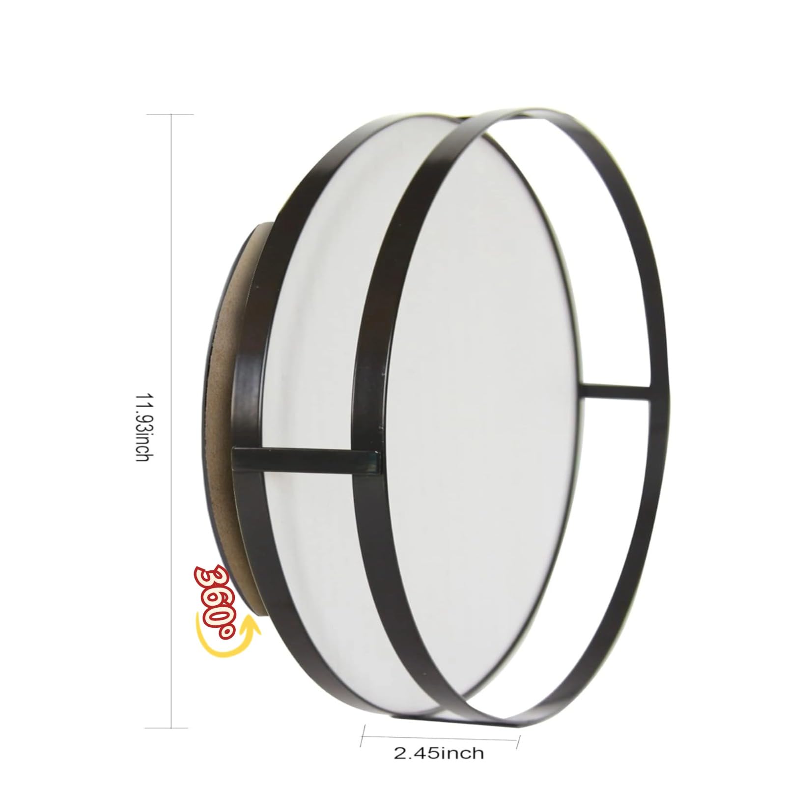 12" Wood Lazy Susan,Wooden Lazy Susan Organizer Display Stand,Turntable 360 Degrees Rotating Table Decor ,Round Lazy Susan for Countertop Cabinet or Dining Table,Farmhouse Table Decor.(White)