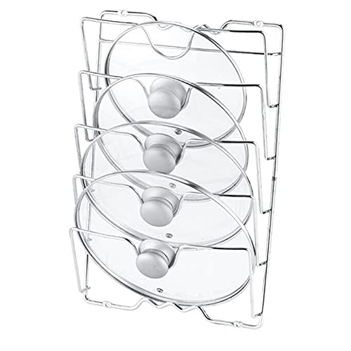 Tableware storage rack 5-Tier Pot Lid Storage Rack Pot Lid Keep Dry Dish Cover Keep Cabinet Pantry Kitchen Drop-Proof Storage Organizer ROYIO