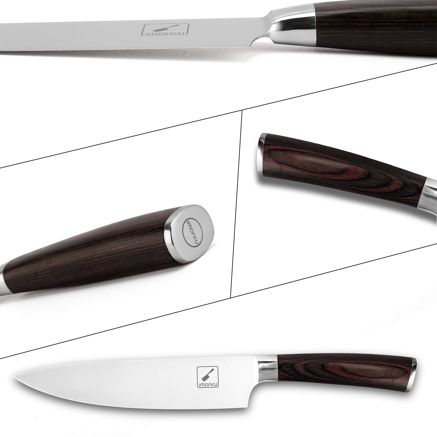 imarku Japanese Chef Knife - Pro Kitchen Knife 8 Inch Chef's Knives High Carbon Stainless Steel Sharp Paring Knife with Ergonomic Handle, Useful Kitchen Gadgets 2023