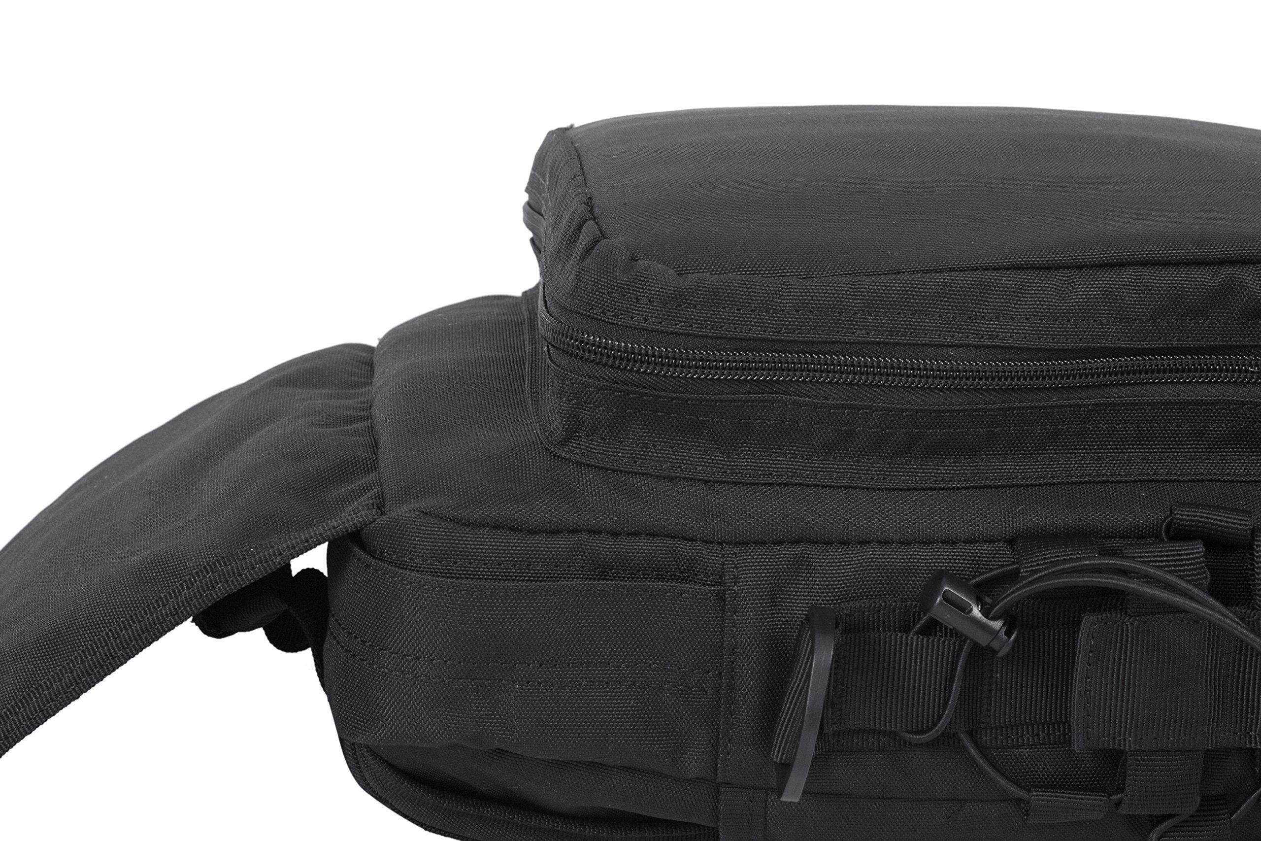 Seibertron Waterproof Molle Tactical 15.6"(inch) Laptop Sling Bag Backpack Black