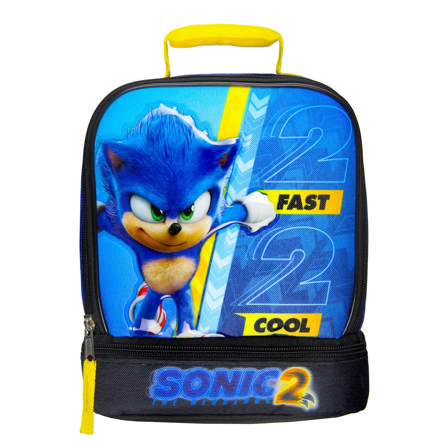 Sonic the Hedgehog 2 Fast 2 Cool Dual Compartment Insulated Lunch Box