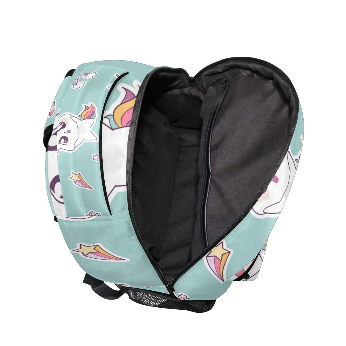 Cute Unicorn Cat Caticorn Backpack Girl Backpacks for School Elementary Cute Bookbags for Girls 3rd 4th 5th Grade