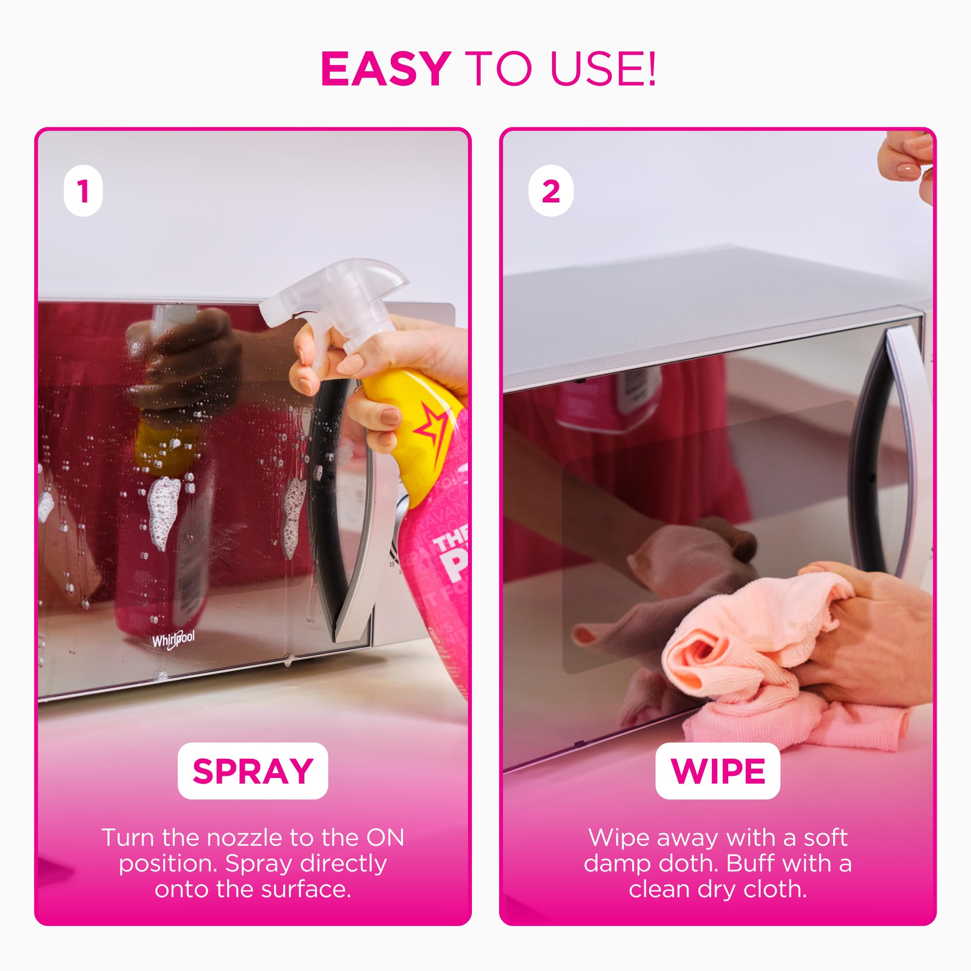 Stardrops - The Pink Stuff - The Miracle Multi-Purpose Spray, Window & Glass Cleaner, and Bathroom Foam Spray Bundle (1 Multi-Purpose Spray, 1 Window & Glass Cleaner, 1 Bathroom Foam Spray)