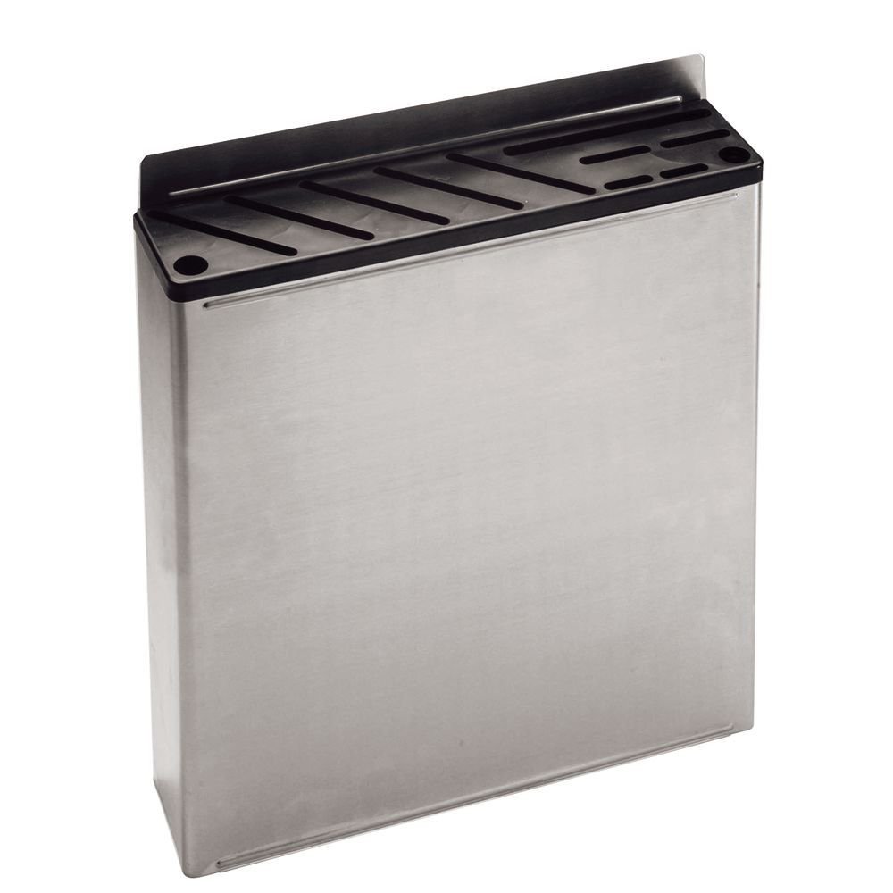 HUBERT® Knife Rack with Back Large Sanitary Stainless Steel - 11 3/4 W x 2 3/4 D x 13 1/2 H