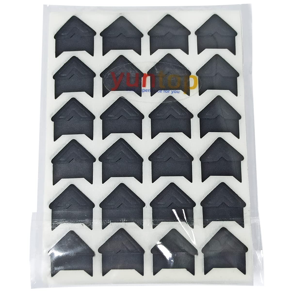 12 Sheets 288 Count Self-Adhesive Photo Corners Stickers, Acid Free Photo Mounting Corners for Scrapbooks, Memory Books, DIY Picture Album, Journal (Black)