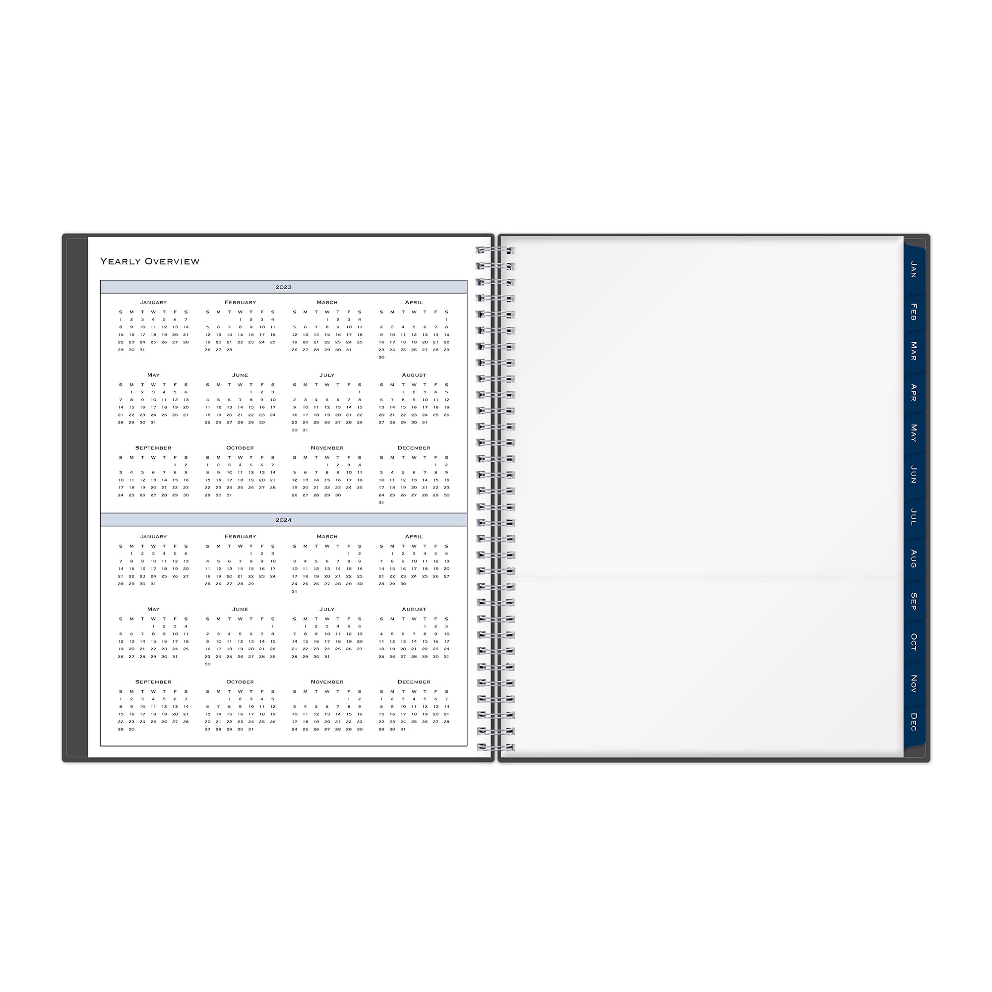 Blue Sky 2023 Weekly and Monthly Planner, January - December, 8.5" x 11", Flexible Cover, Wirebound, Passages (142073)