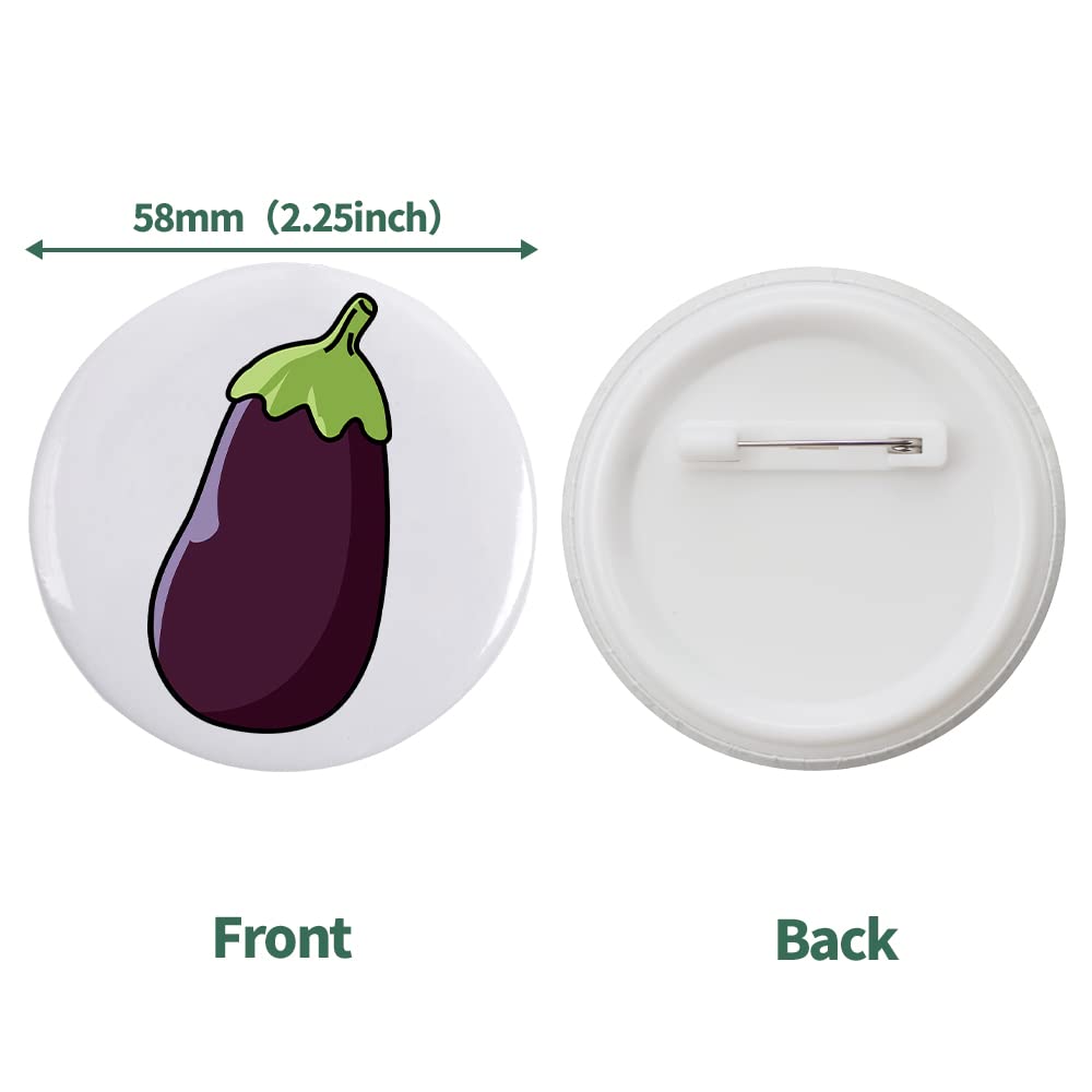 Mostme 200 Sets 58mm/2.25 inch Button Supplies Button Parts for Button Maker Machine 58mm, Round Badge Blank Button Pins, Includes Plastic Button Pin Back Cover, Metal Cover, Clear Film&Blank Paper
