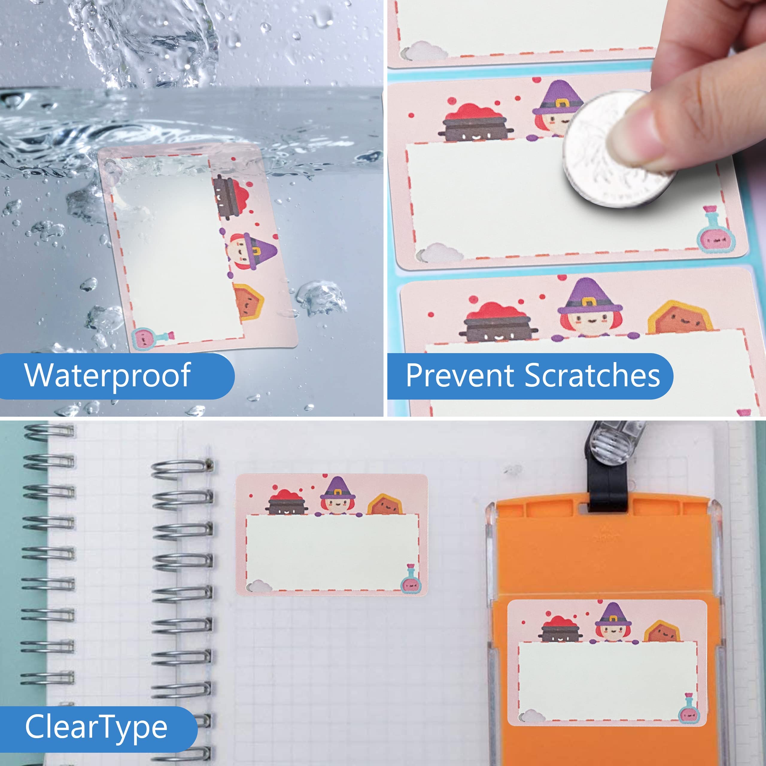 Mini Bluetooth Thermal Label Maker with Multi-Purpose Square Self-Adhesive Label