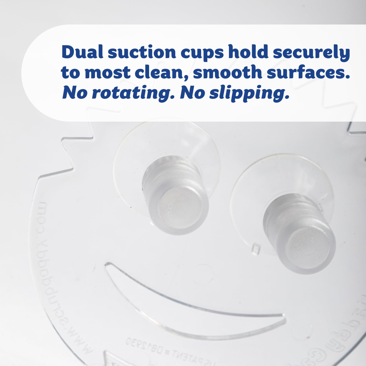 Scrub Daddy Sponge Holder - Daddy Caddy - Suction Sponge Holder for Smiley Face Sponge , Non-Slip Suction Cups, Sink Organizer for Kitchen and Bathroom, Self Draining, Dishwasher Safe - 1ct