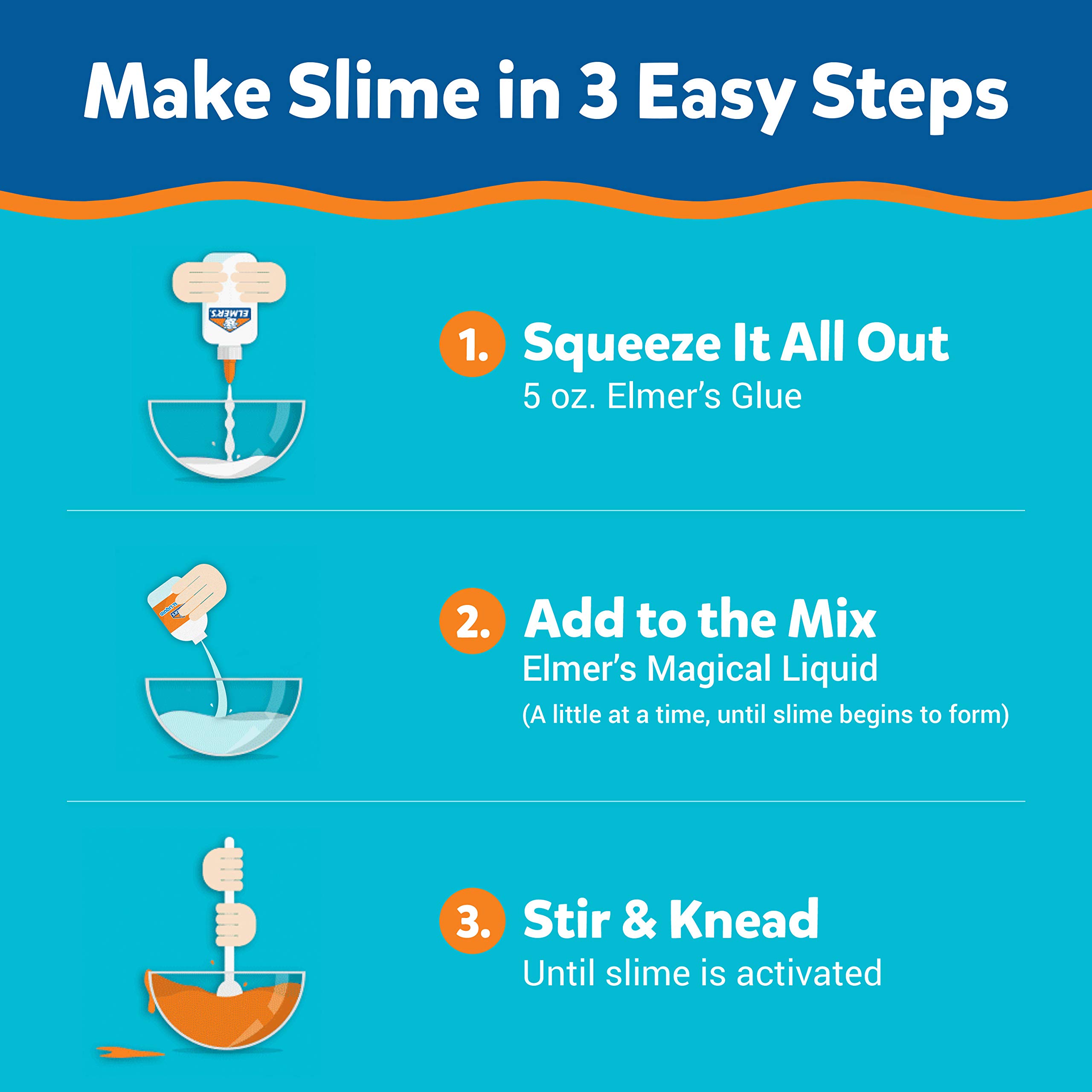 Elmer’s Glow in The Dark Liquid Glue, Washable, Blue, 1 Quart, Glue for Making Slime