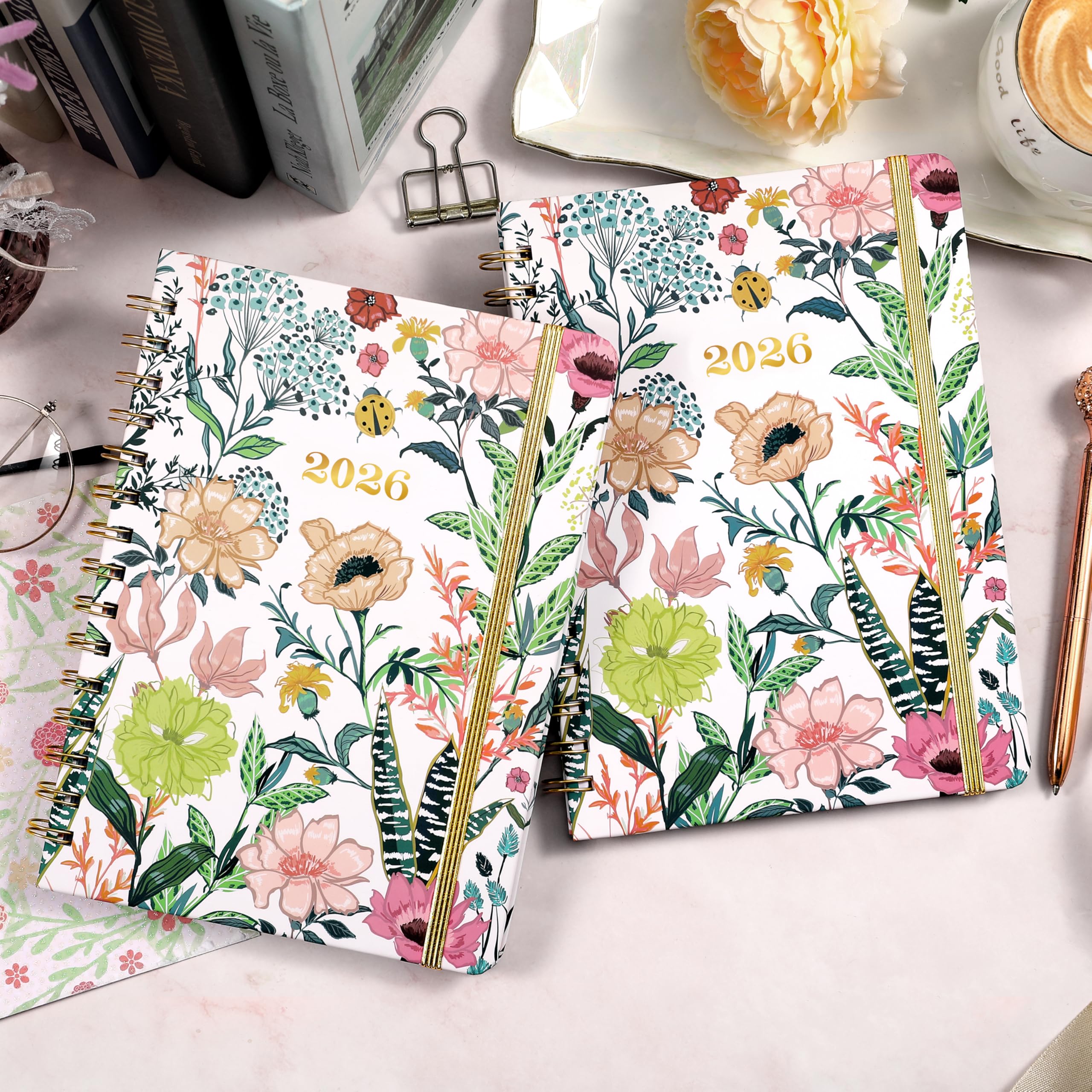 2023-2024 Planner – Jul 2023 – Jun 2024, Weekly & Monthly Academic Planner 2023-2024, 6.4" x 8.5" with Tabs, Flexible Hardcover, Thick Paper, Strong Binding, Back Pocket, Inspirational Quotes & Notes