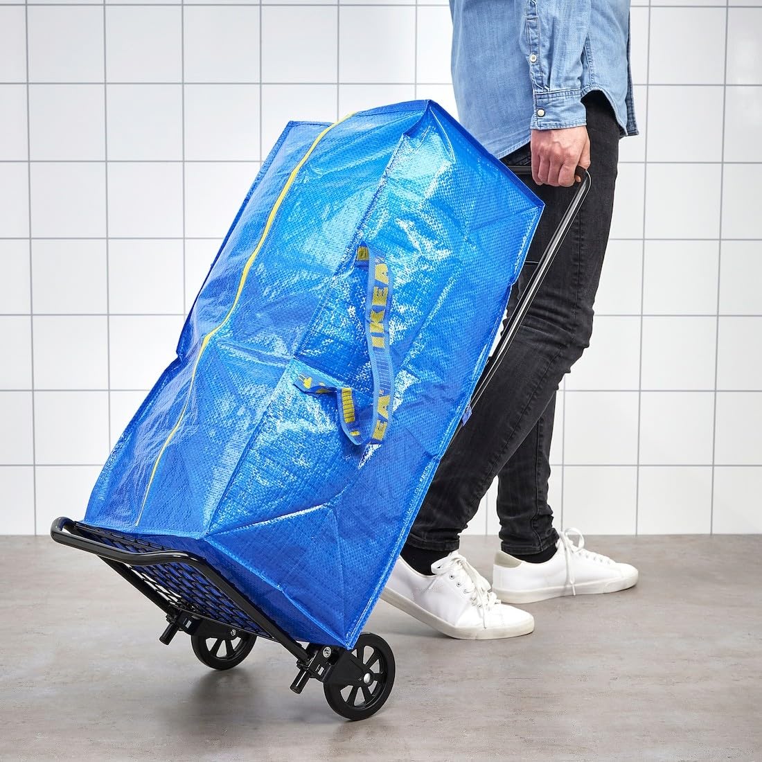 Ikea 901.491.48 Frakta Storage Bag, Blue