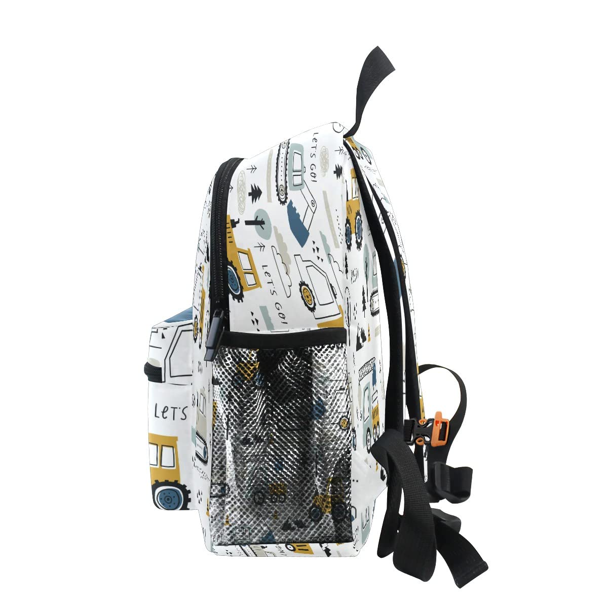 Custom Children's Name Toddler Backpack Personalized Childish Truck Excavator Mini Bag for Baby Girl Boy Age 3-7