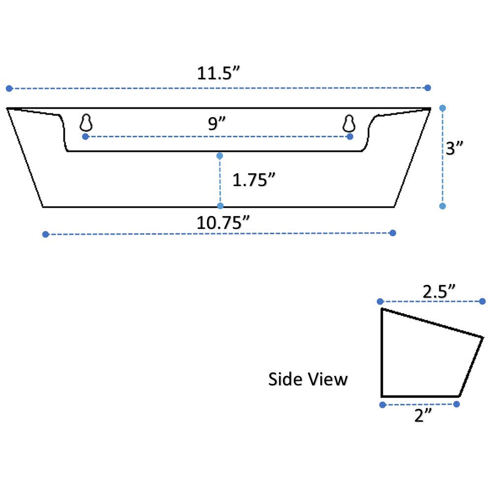 H. Bowes Sink Front Tip-Out Tray (11-3/4"" Tray Only, White)