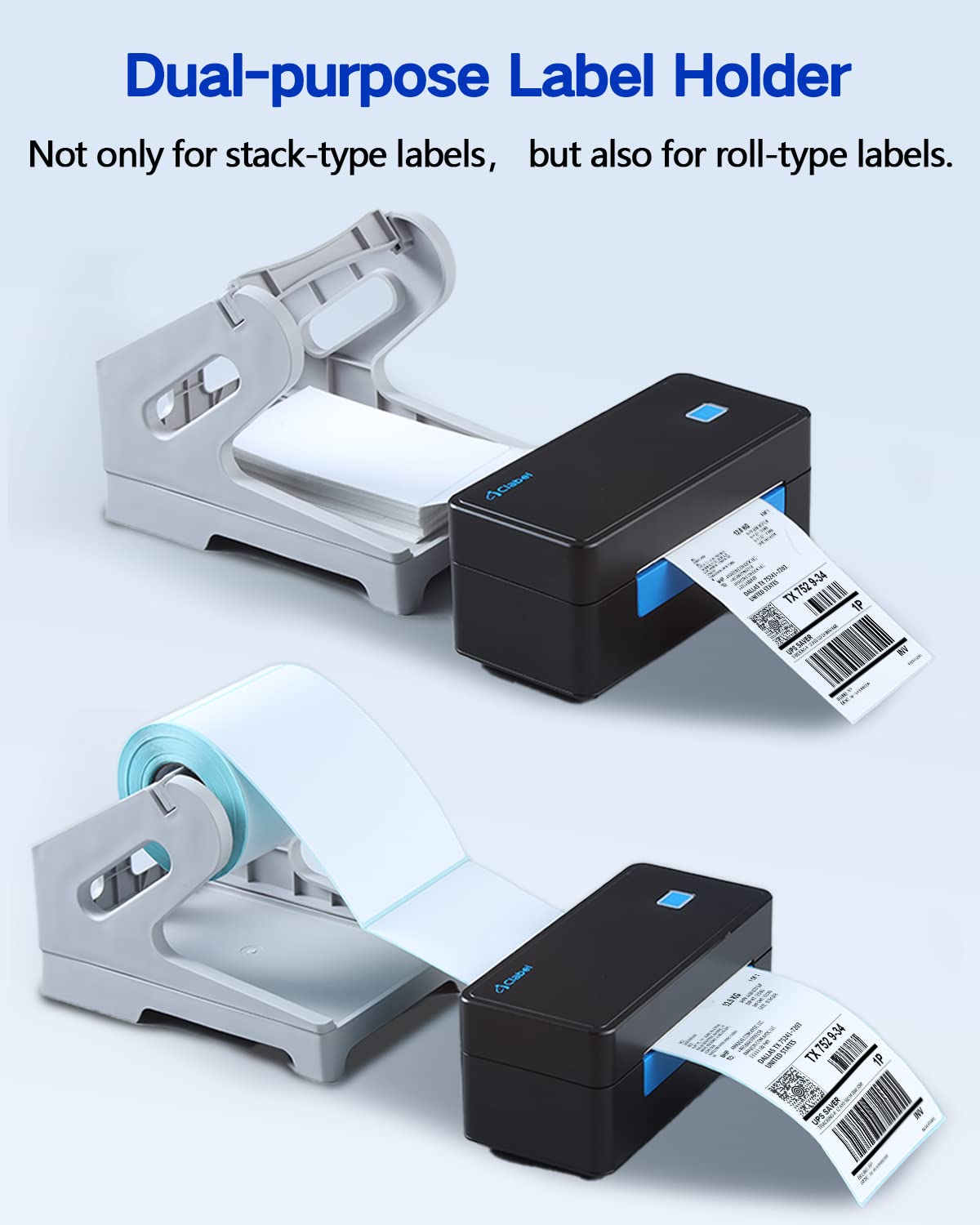 CLABEL Bluetooth Shipping Label Printer,4x6 Thermal Label Printer for Small Business Shipping Packages, Compatible with Amazon, Ebay, Etsy, Shopify, FedEx, UPS, etc, Support Windows,Mac CT428S