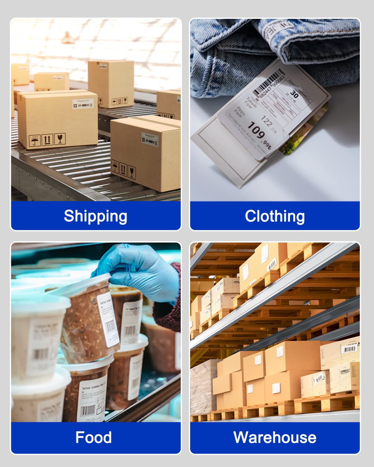 CLABEL Bluetooth Shipping Label Printer,4x6 Thermal Label Printer for Small Business Shipping Packages, Compatible with Amazon, Ebay, Etsy, Shopify, FedEx, UPS, etc, Support Windows,Mac CT428S