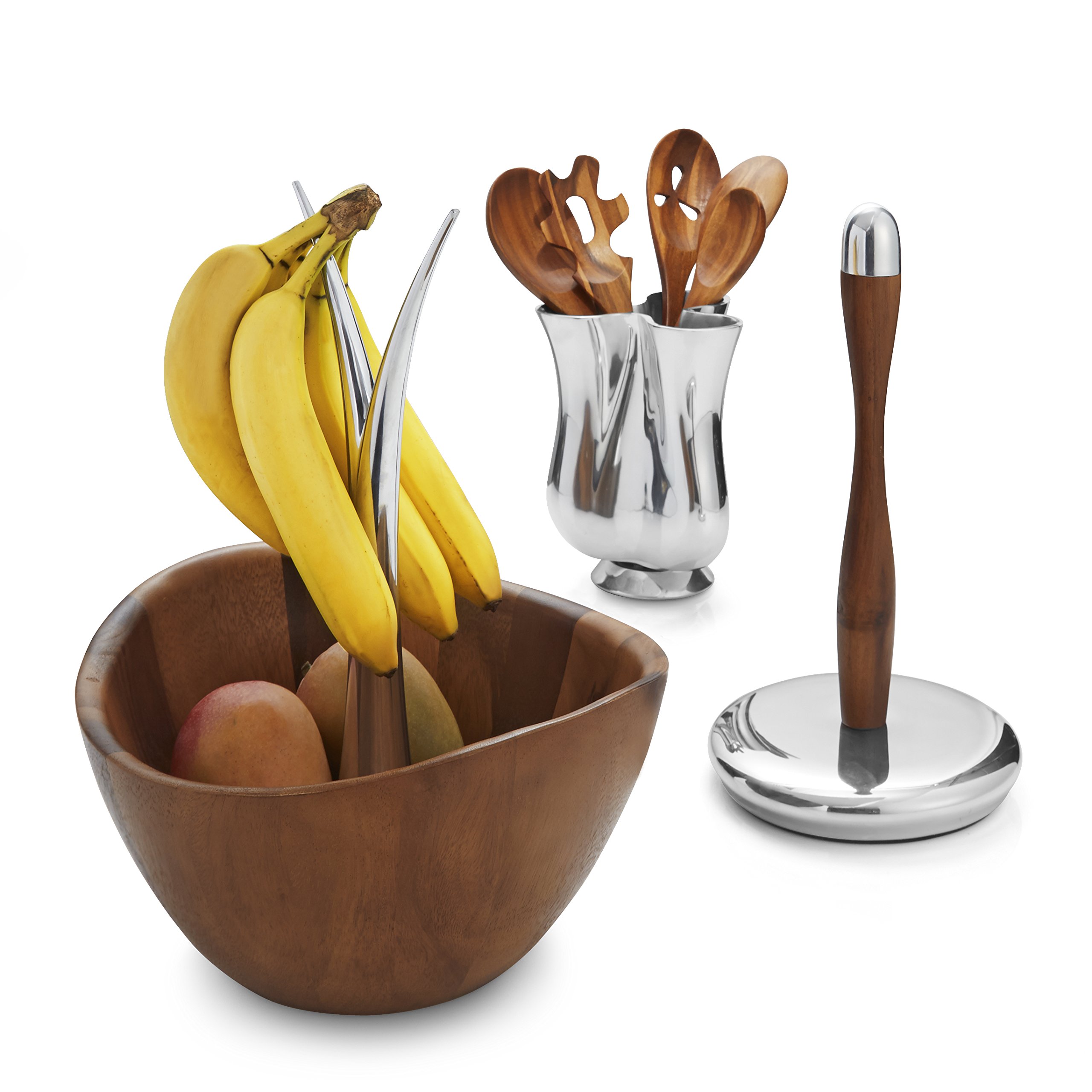 Nambe Curvo Paper Towel Holder