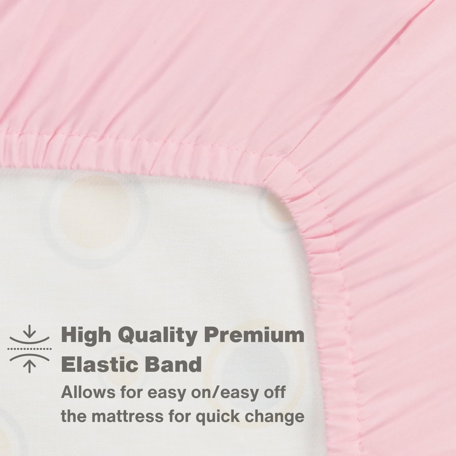 EVERYDAY KIDS 2 Pack Fitted Girls Crib Sheet, 100% Soft Breathable Microfiber, Baby Sheet, Fits Standard Size Crib Mattress 28in x 52in, Nursery Sheet - Unicorns/Hot Pink