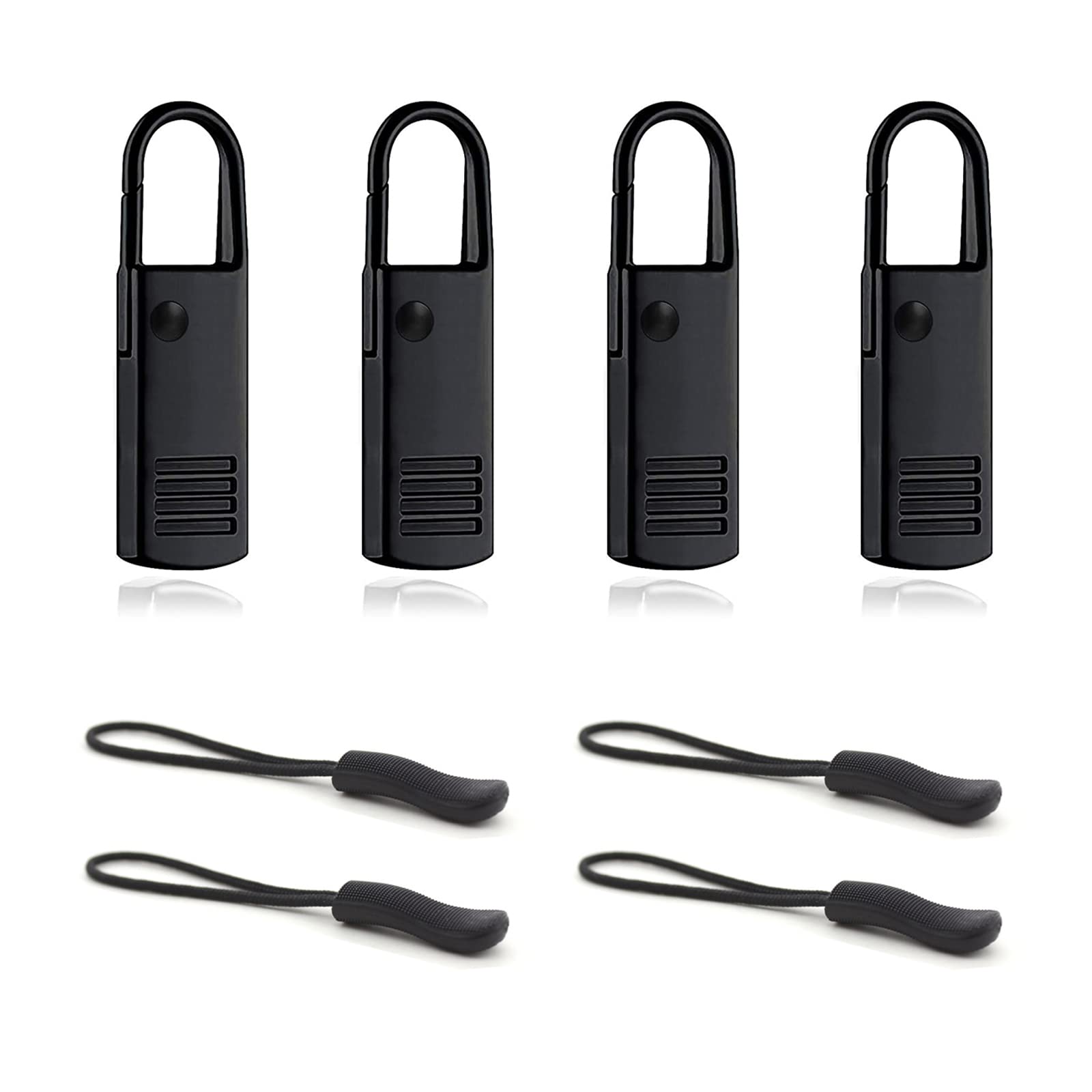 Zipper Pulls, Zipper Pull Upgraded 8PCS, Zipper Pull Replacement Premium Zipper Tab Tags Cord Extension Fixer for Luggage, Backpacks, Jackets, Purses, Handbags