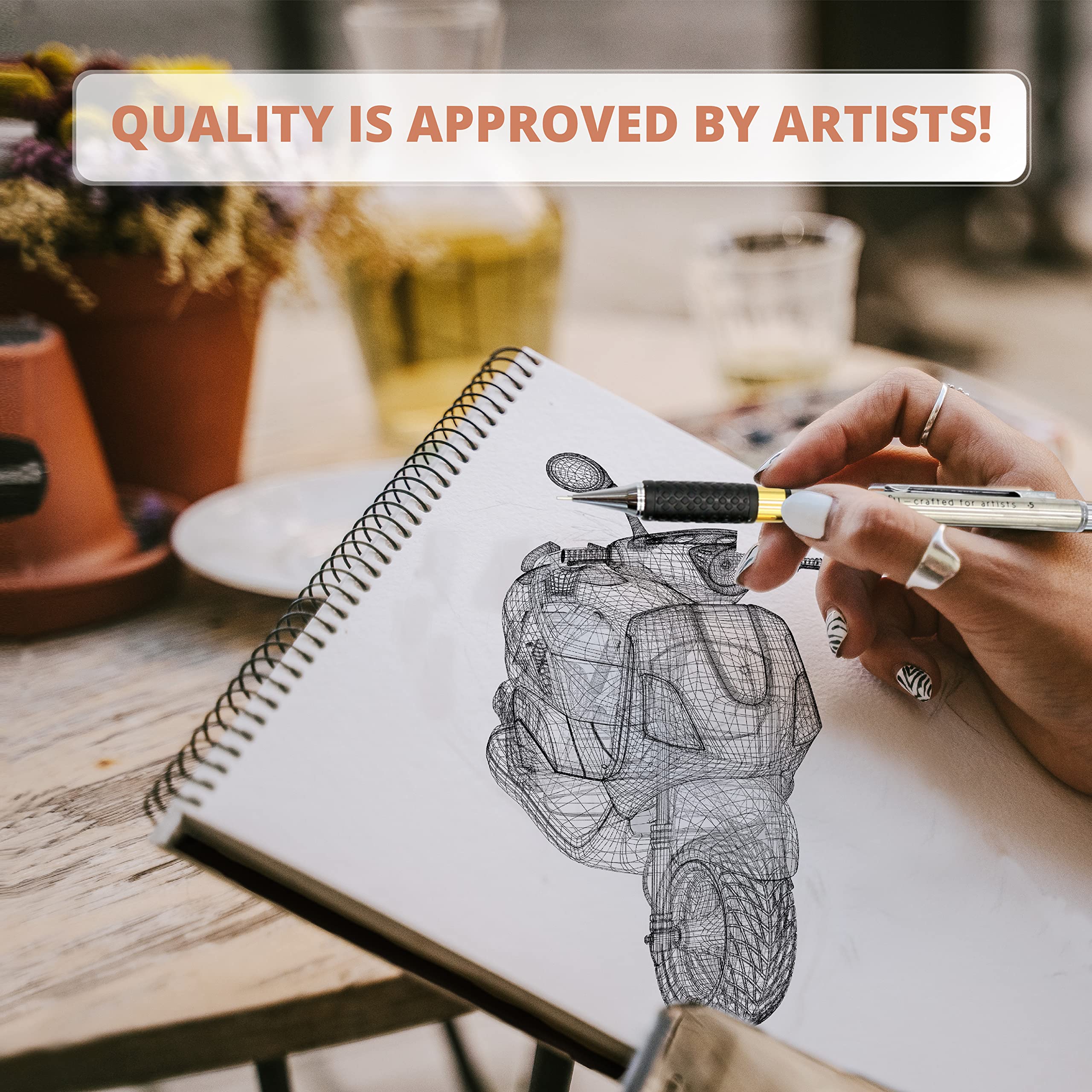 Bellofy Multimedia Sketchbook 100 Sheets | Mixed Media Paper for Drawing & Painting | Drawing Paper for Artists, Beginners & Kids | Sketchbook Mixed Media for Acrylic, Watercolor, Graphite & More