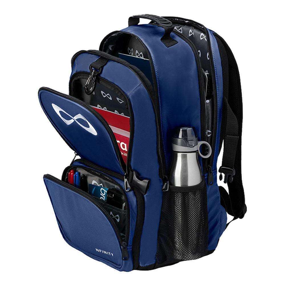 Navy Blue Classic Backpack - White Logo