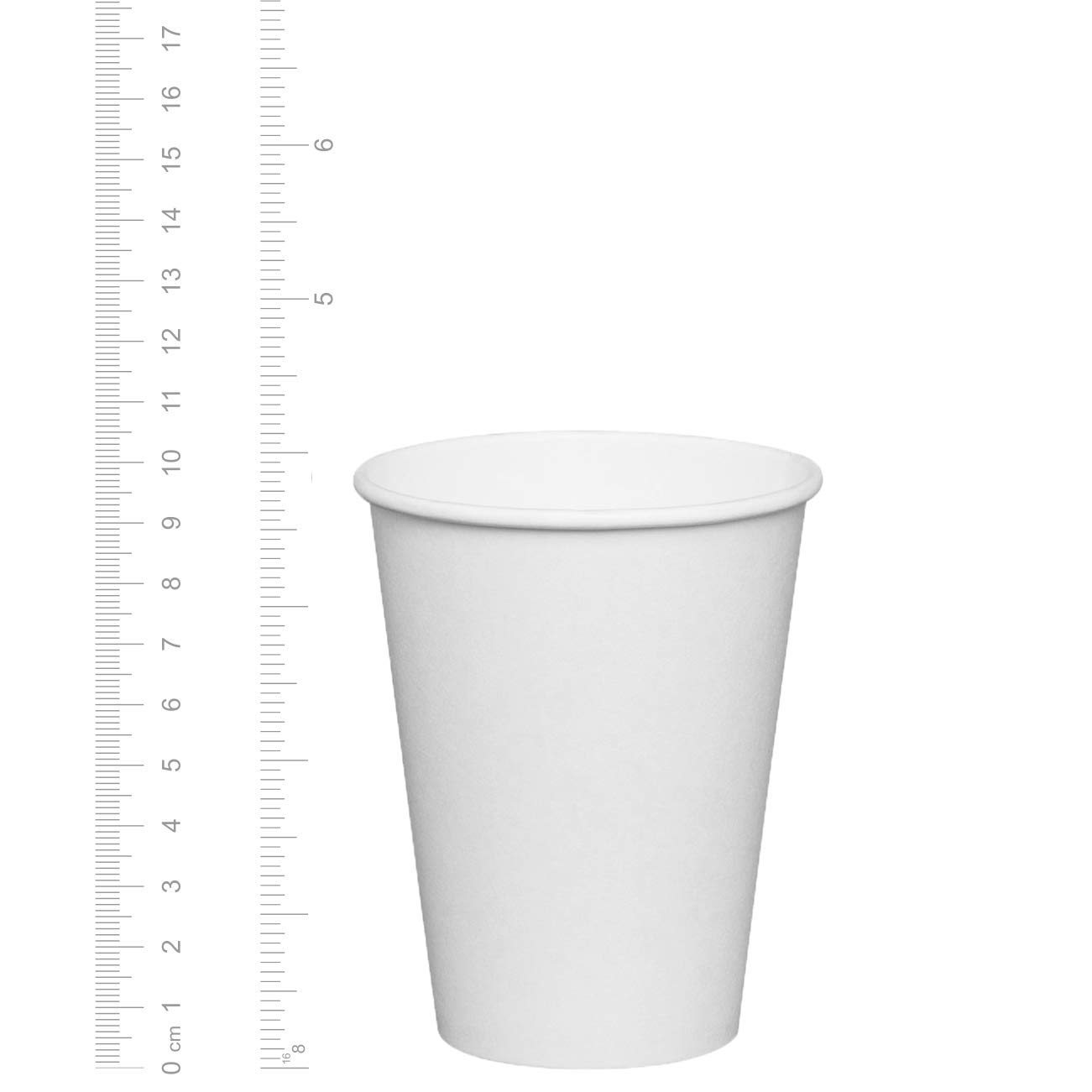 [300 Count - 12 oz.] White Paper Hot Coffee Cups