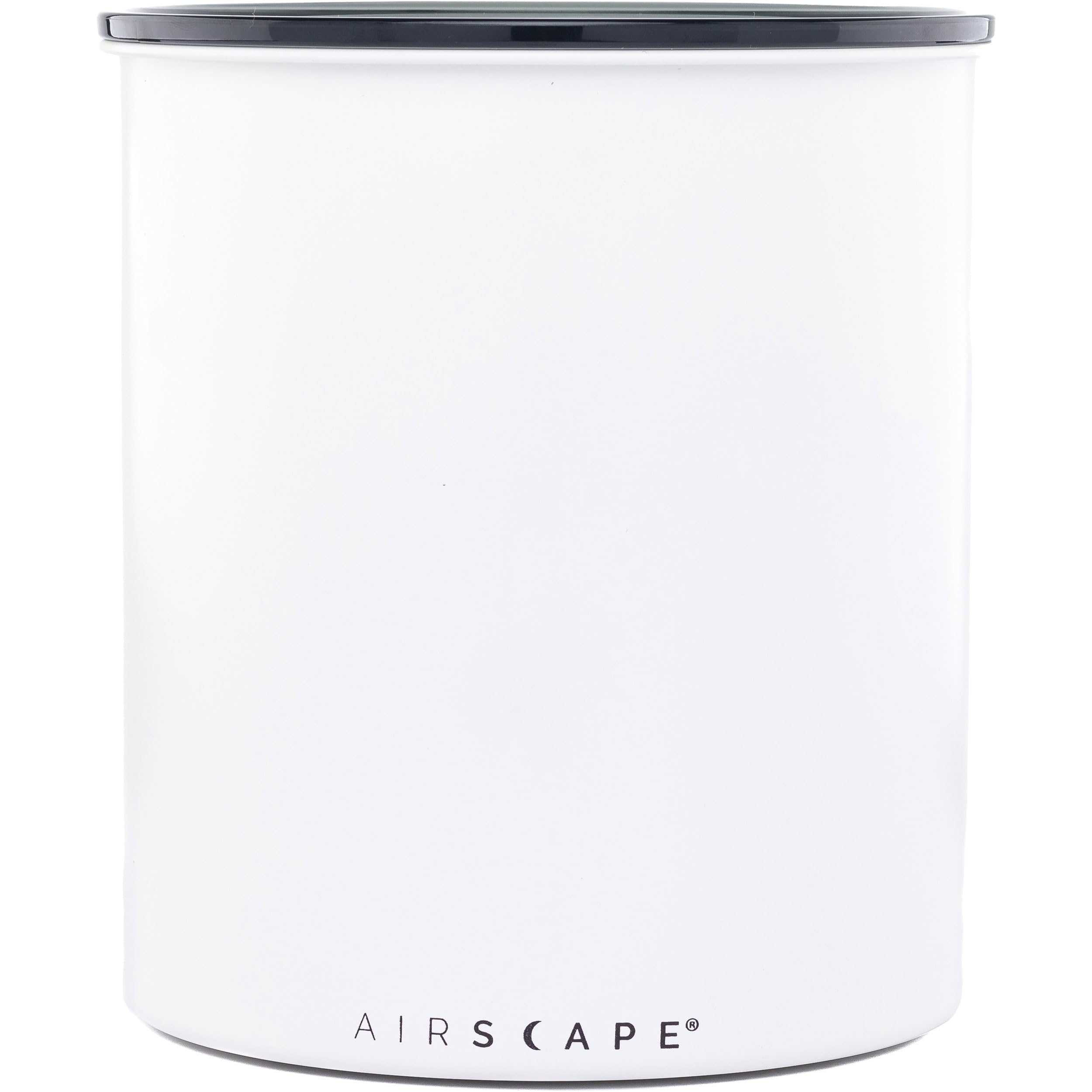 Airscape Kilo Coffee Storage Canister Large Food Container Patented Airtight Lid 2-Way Valve Preserve 2.2 lb Dry Beans Food Freshness (Matte White)