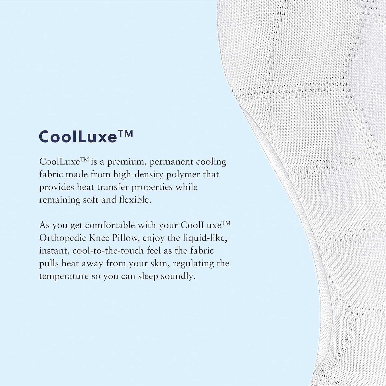 Luna [Memory Foam Knee Pillow] for Side Sleepers Featured on [The Today Show]- Orthopedic Knee & Leg Cooling Pillow, Adaptive Bed Assistance Product, Leg Pillow for Sleeping Lower Back & Hip Pain