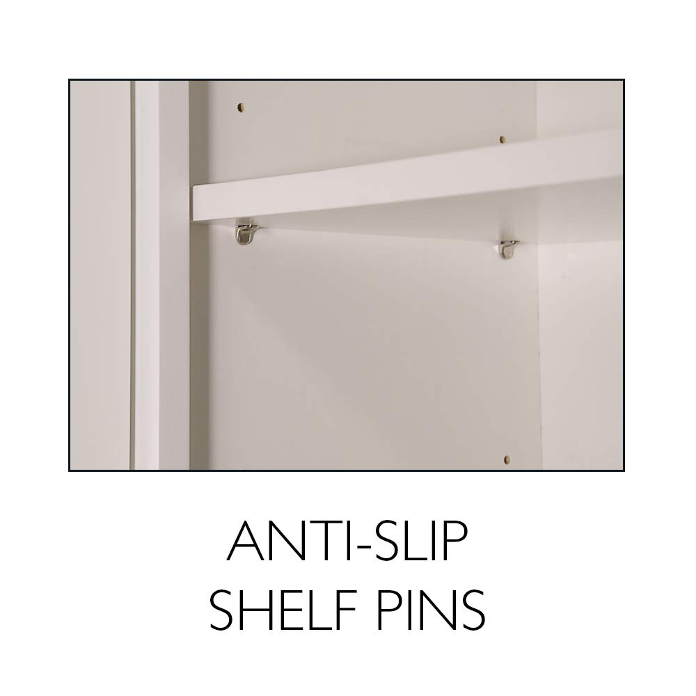 Design House Brookings 36-Inch Lazy Susan Cabinet, White Shaker
