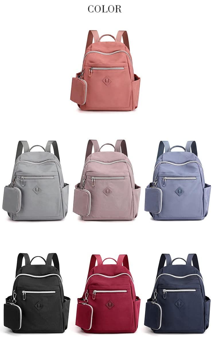 Small Backpack womens backpack purse Mini Casual Lightweight Daypack Backpacks for Women and Girls (C-Black)