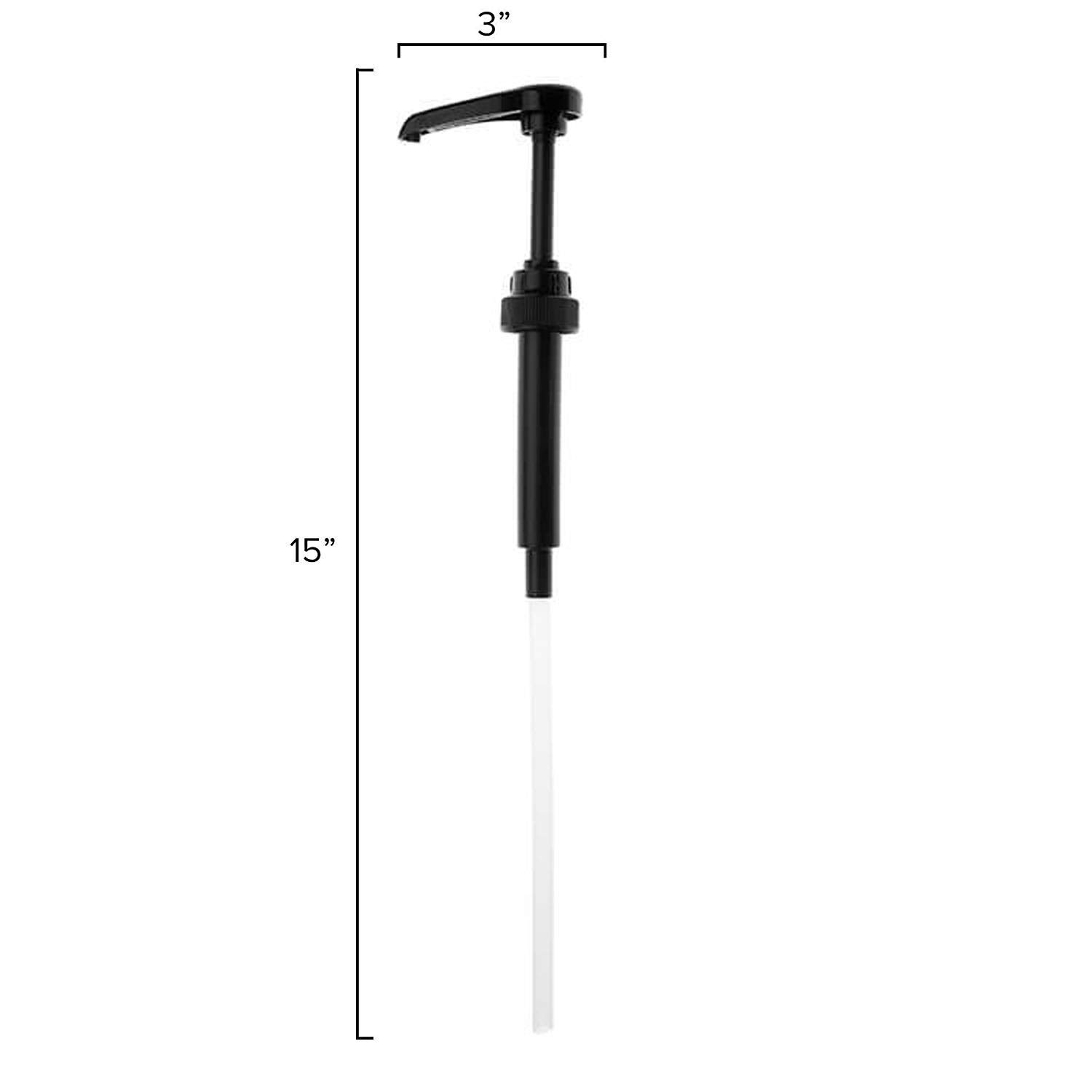 DZHJKIO Black Syrup Pumps, Fits 25.4 Oz/750Ml Bottles (Pack of 2)