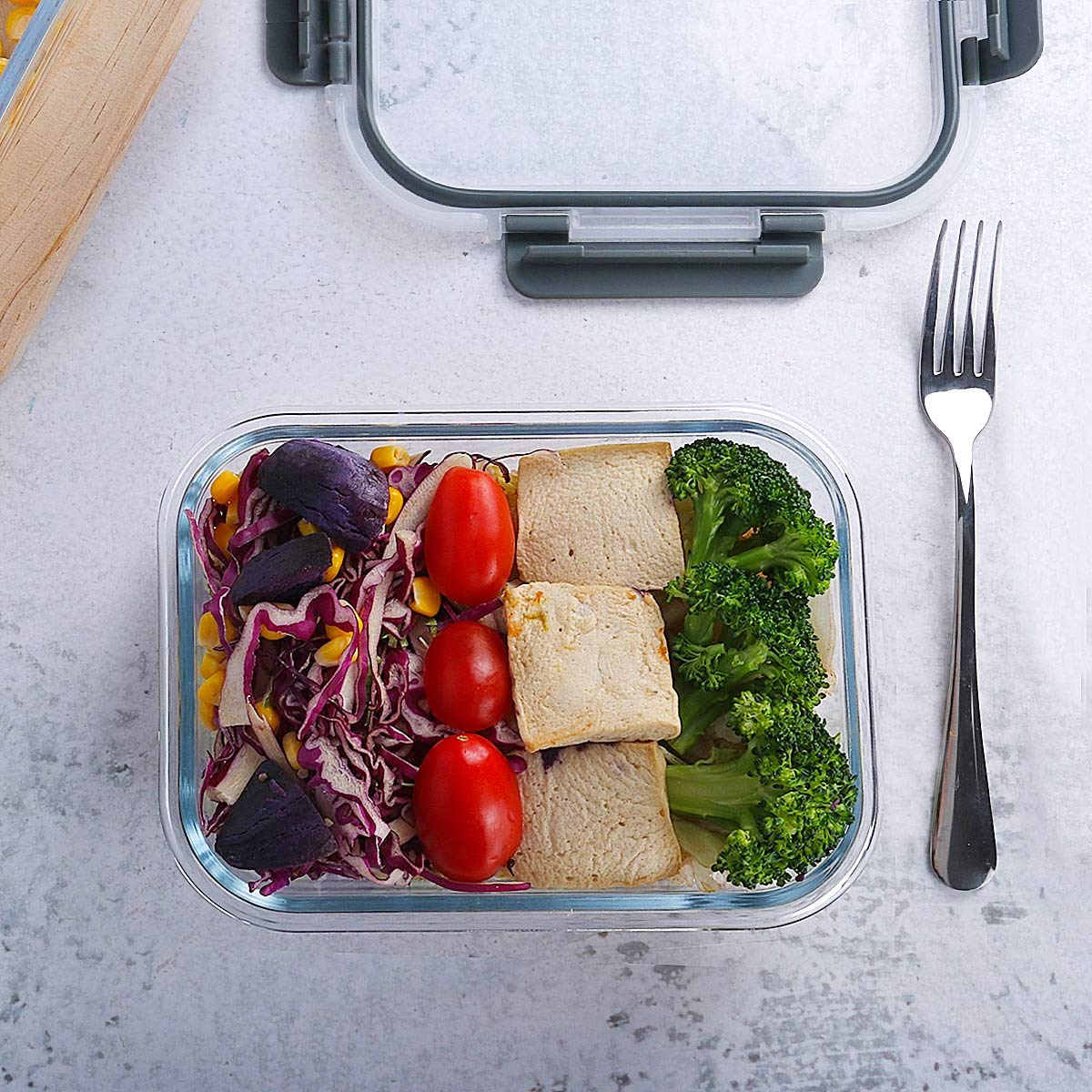 [10-Pack]Glass Meal Prep Containers with Lids-MCIRCO Glass Food Storage Containers with Lifetime Lasting Snap Locking Lids, Airtight Lunch Containers, Microwave, Oven, Freezer and Dishwasher