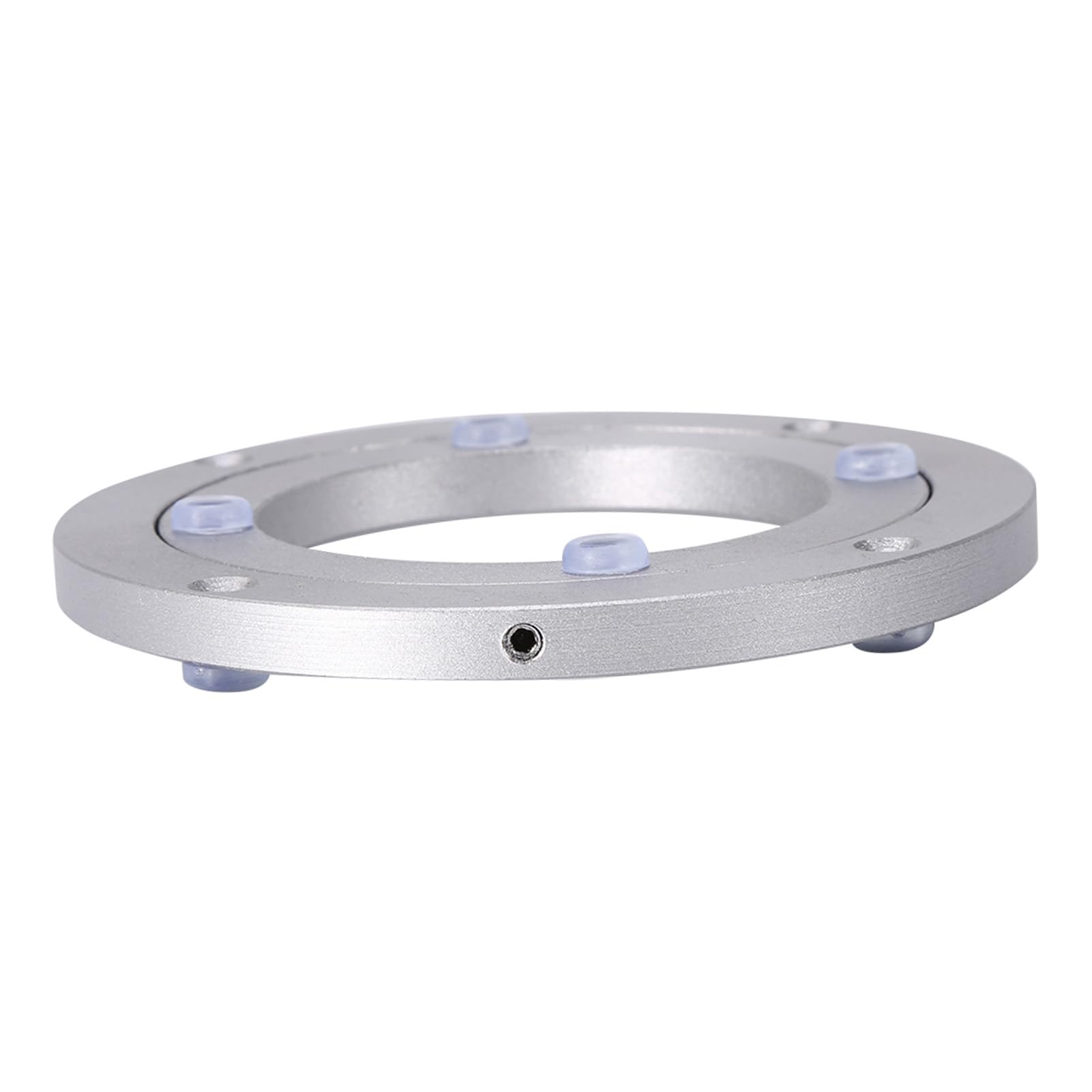 Swivel Turntable Lazy Susan Heavy Duty Aluminium Alloy Rotating Bearing Turntable Round Dining Table Smooth Swivel Plate for Kaleidoscopes Tabletop Serving Trade Show Displays(4 inch)