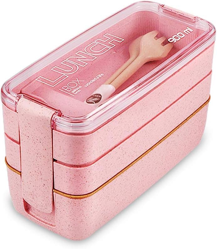 TARLINI Bento Box Lunch Containers- Portable Microwave Japanese Bento Box, Meal Prep Containers For Healthy Food | Tupperware Lunch Box For Adults, Kids, Women, Microwaveable Bowl Plastic Container