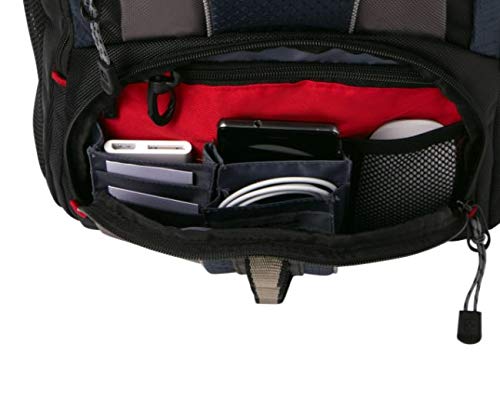 Wenger Cobalt Laptop Backpack, Fits 16 Inch Laptop, Men's and Women's, Black/Grey/Blue