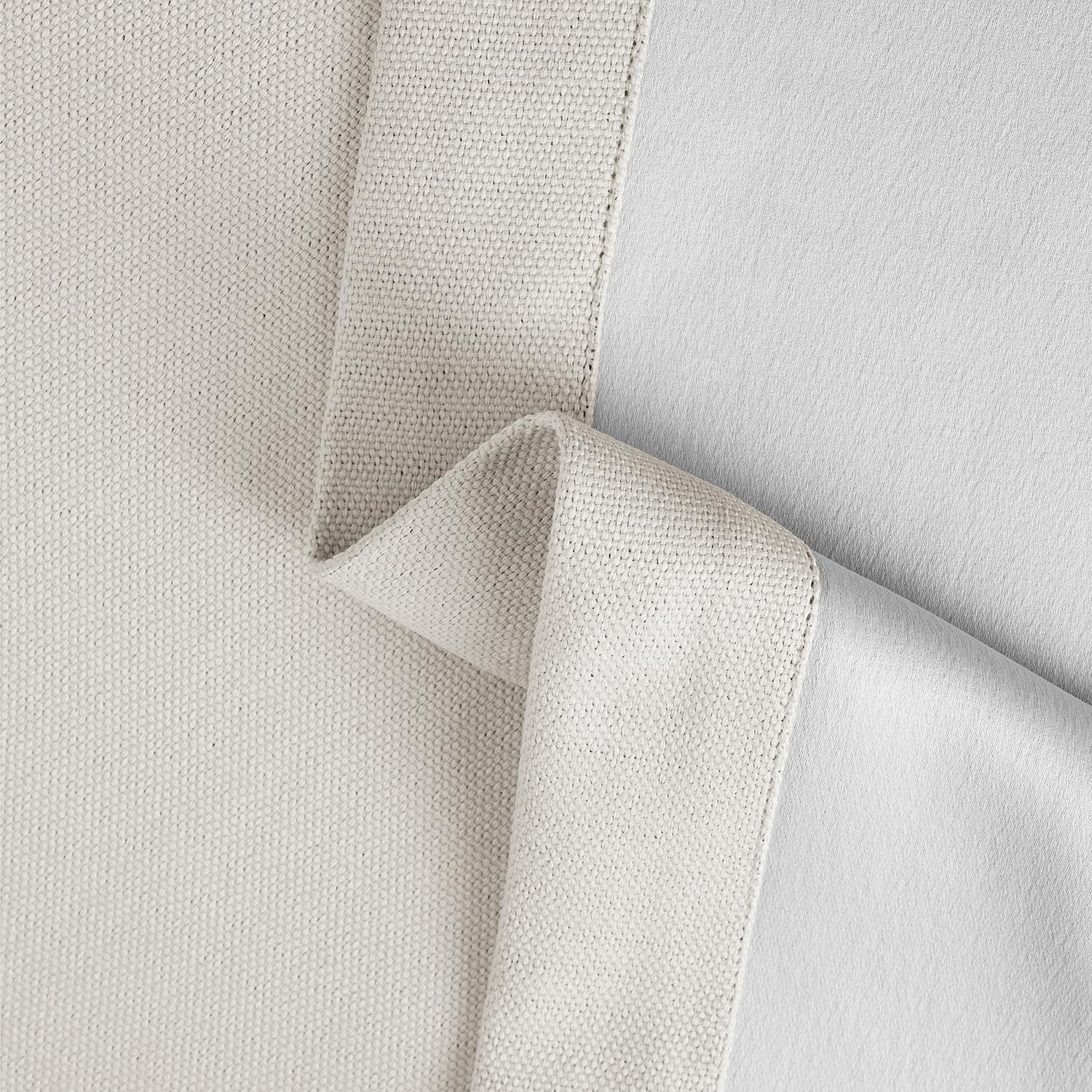 HPD Half Price Drapes BOCH-LN185-P Faux Linen Room Darkening Curtains for Bedroom (1 Panel), 50 X 96, Birch