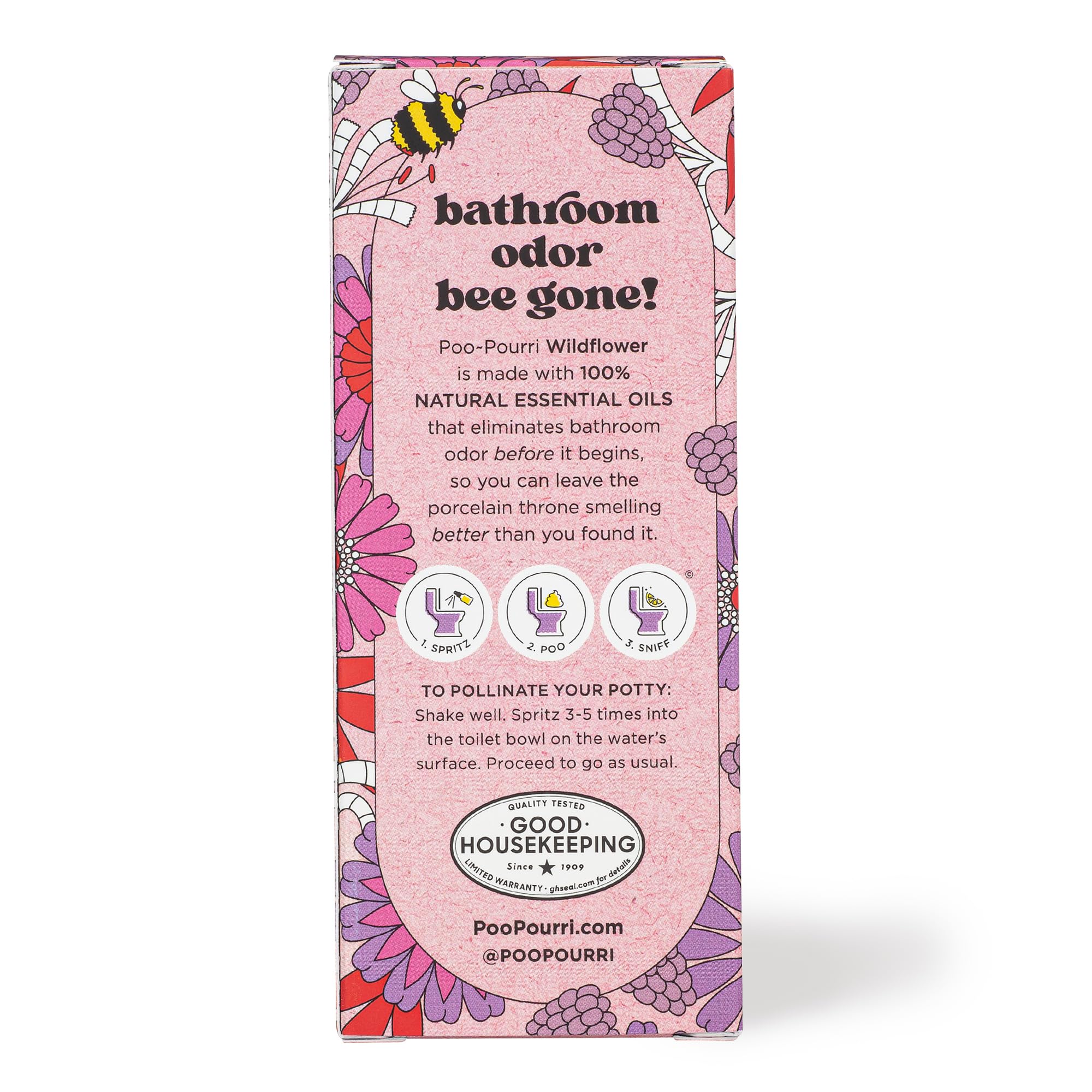 Poo-Pourri Before-You-Go Toilet Spray, Wildflower, 2 Fl Oz