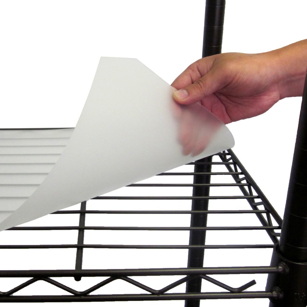TRINITY 48" x 18" Shelf Liner (4 Pack), Frosted Clear