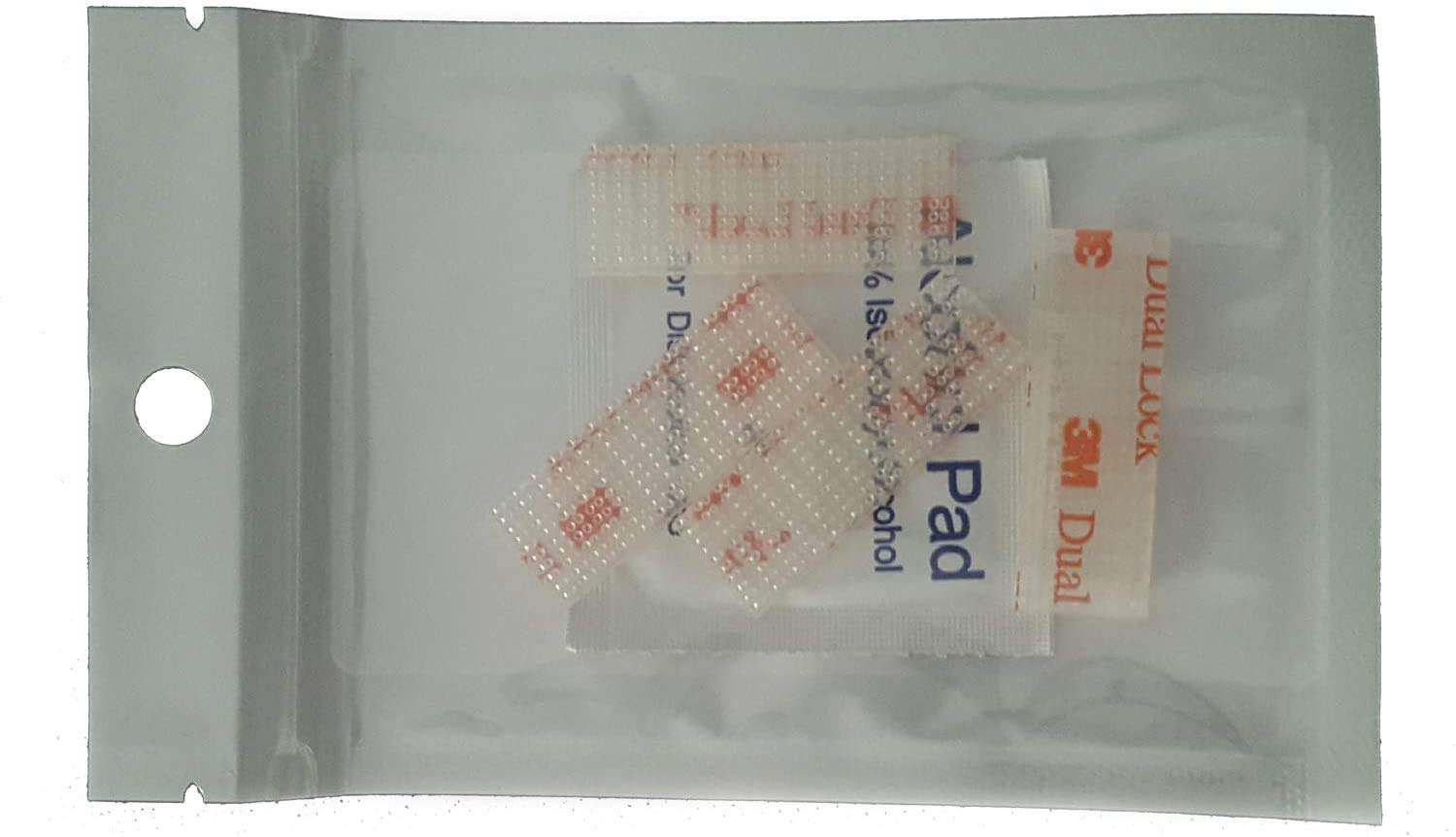 EZ Pass I-Pass SunPass Fastlane Dual Lock Adhesive Mounting Strips 4 Each 1-1/2 in with Prep Pad