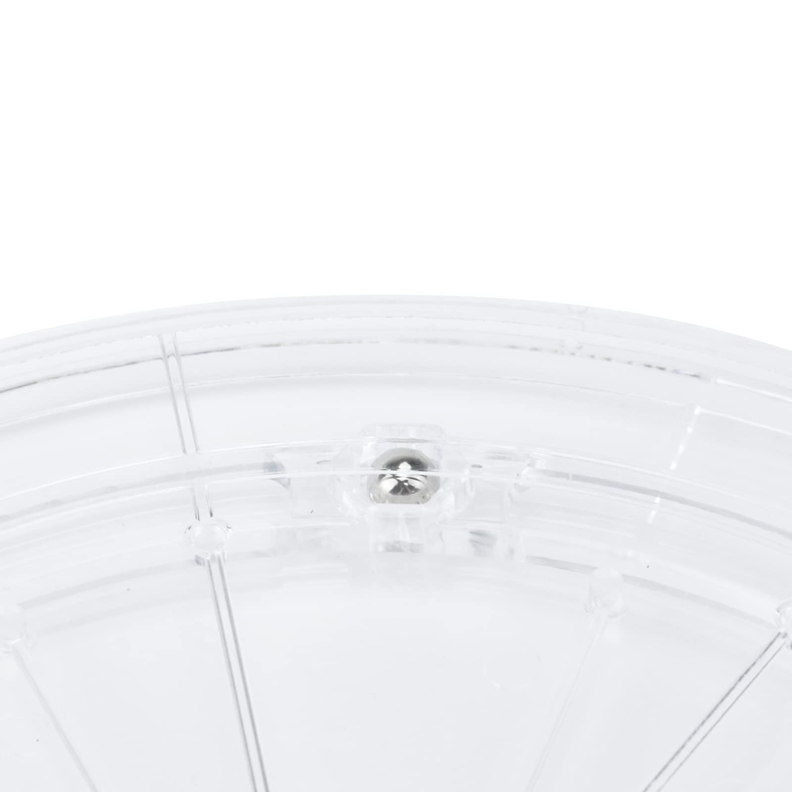 Semetall 3pcs 8" Acrylic Lazy Susan Rotating Swivel Plate Round Turntable Organizer for Makeup Table Kitchen Cabinet Spice Rack Cake,Clear