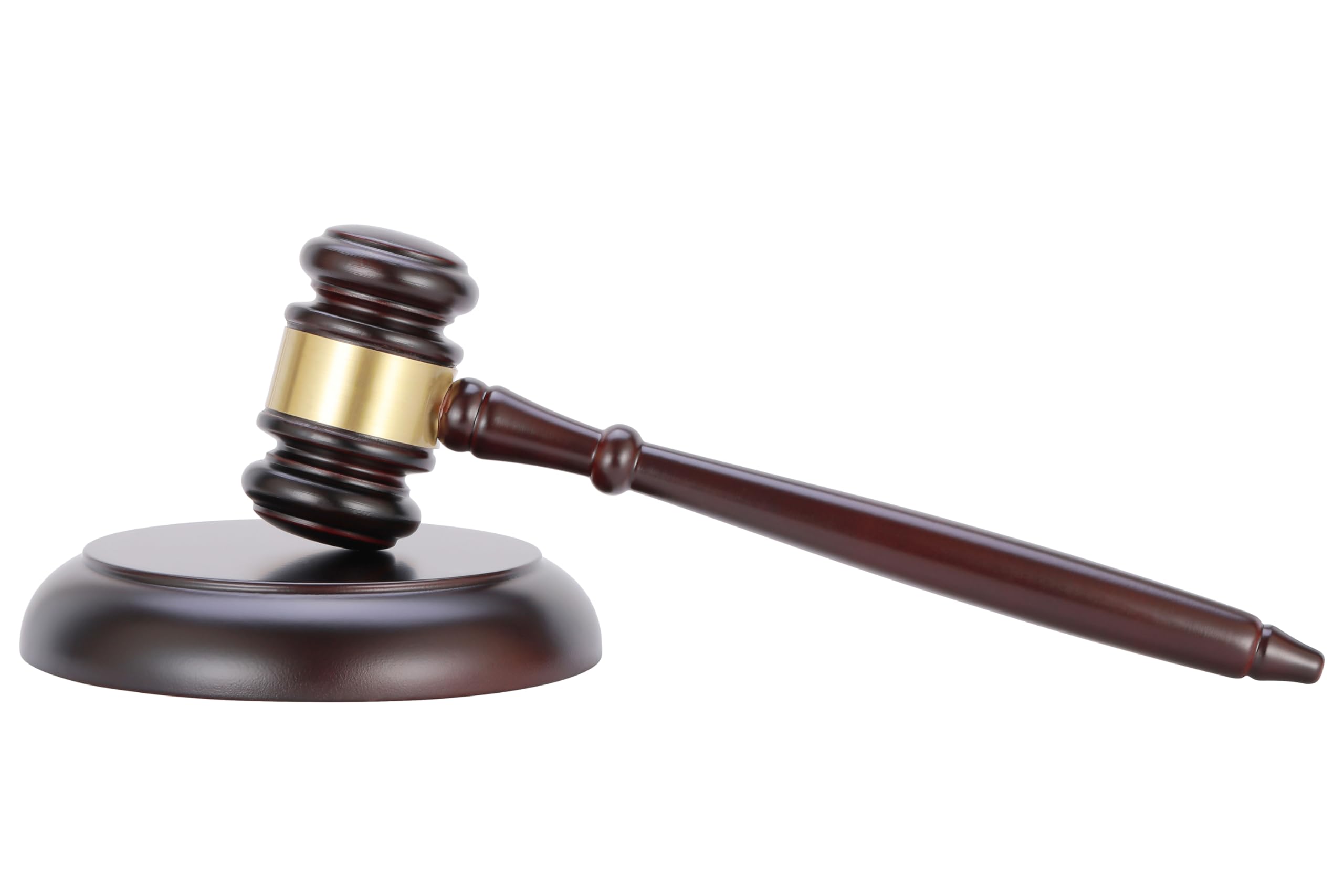 Apexstone Wooden Gavel and Block for Lawyer Judge Auction Sale
