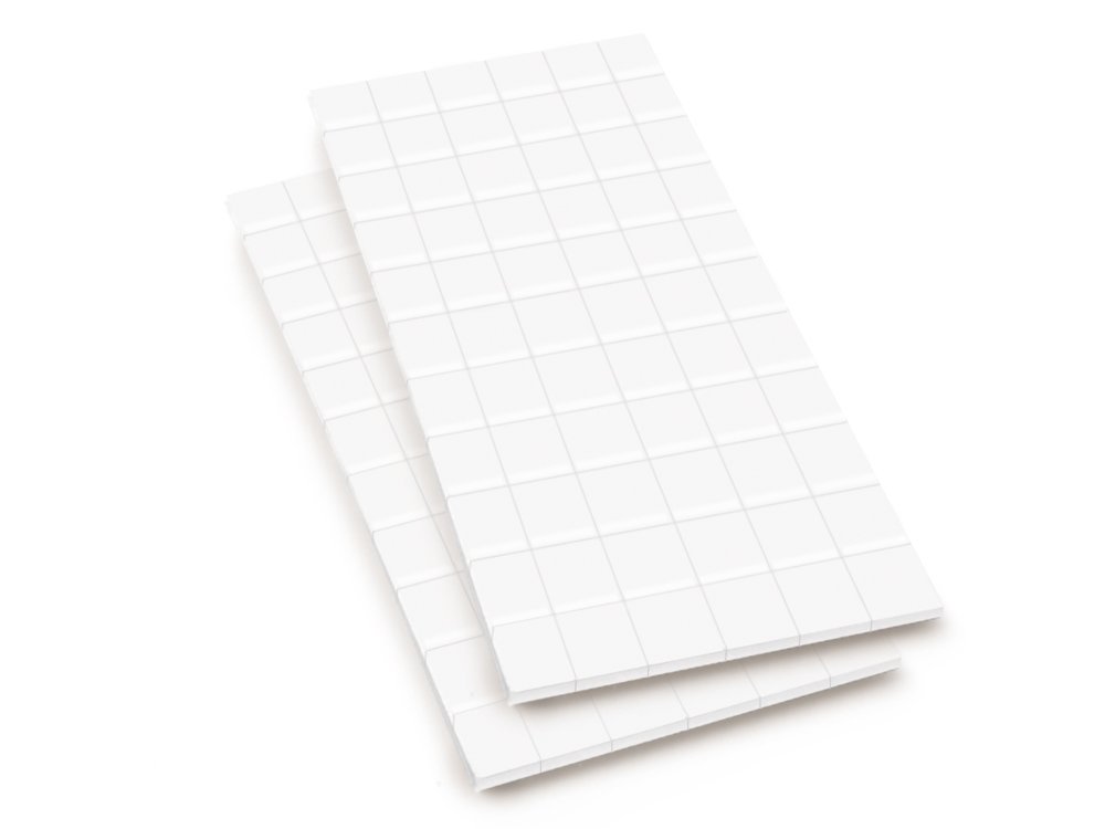 Forever In Time 3D Pop Dots Square Dual-Adhesive Foam Mount, 1/2-Inch, 132 Per Package (PD110) , White