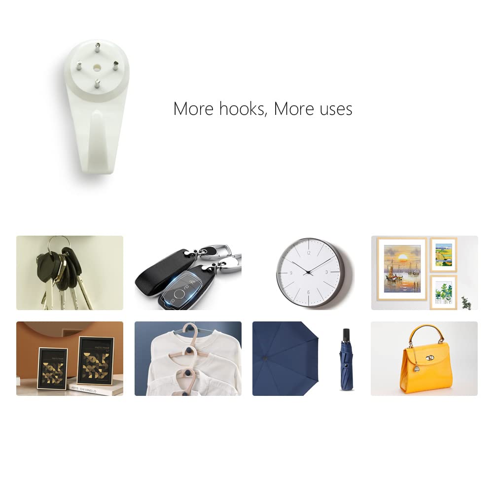 Picture Hanging Kit，Picture Hanger No Damage Wall Hangers for Picture Frame，68pcs Invisible Wall Nails for Concrete Wall, Hardwall and Cement Wall (Mix)