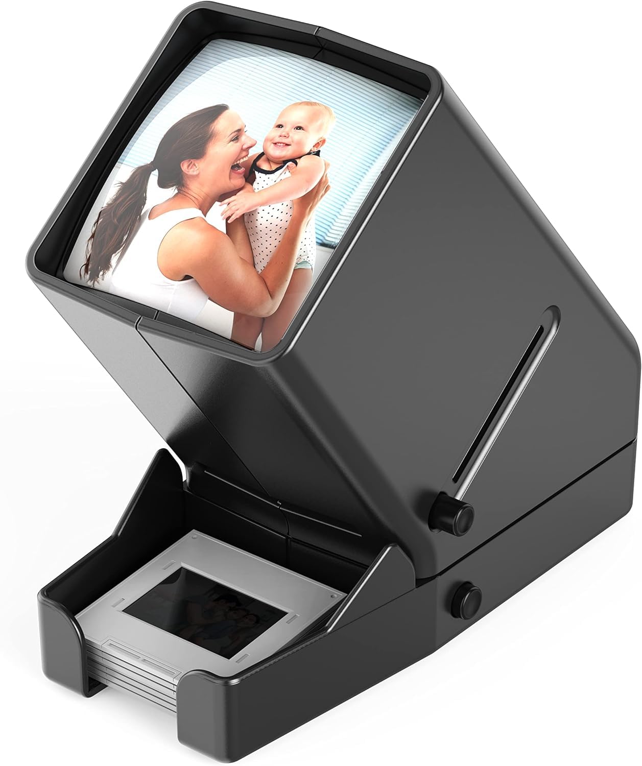 DIGITNOW 35mm Slide and Film Viewer, 3X Magnification, Battery Operation, LED Lighted Illuminated Viewing āfor 35mm Slides & Positive Film Negatives(4AA Batteries Included)