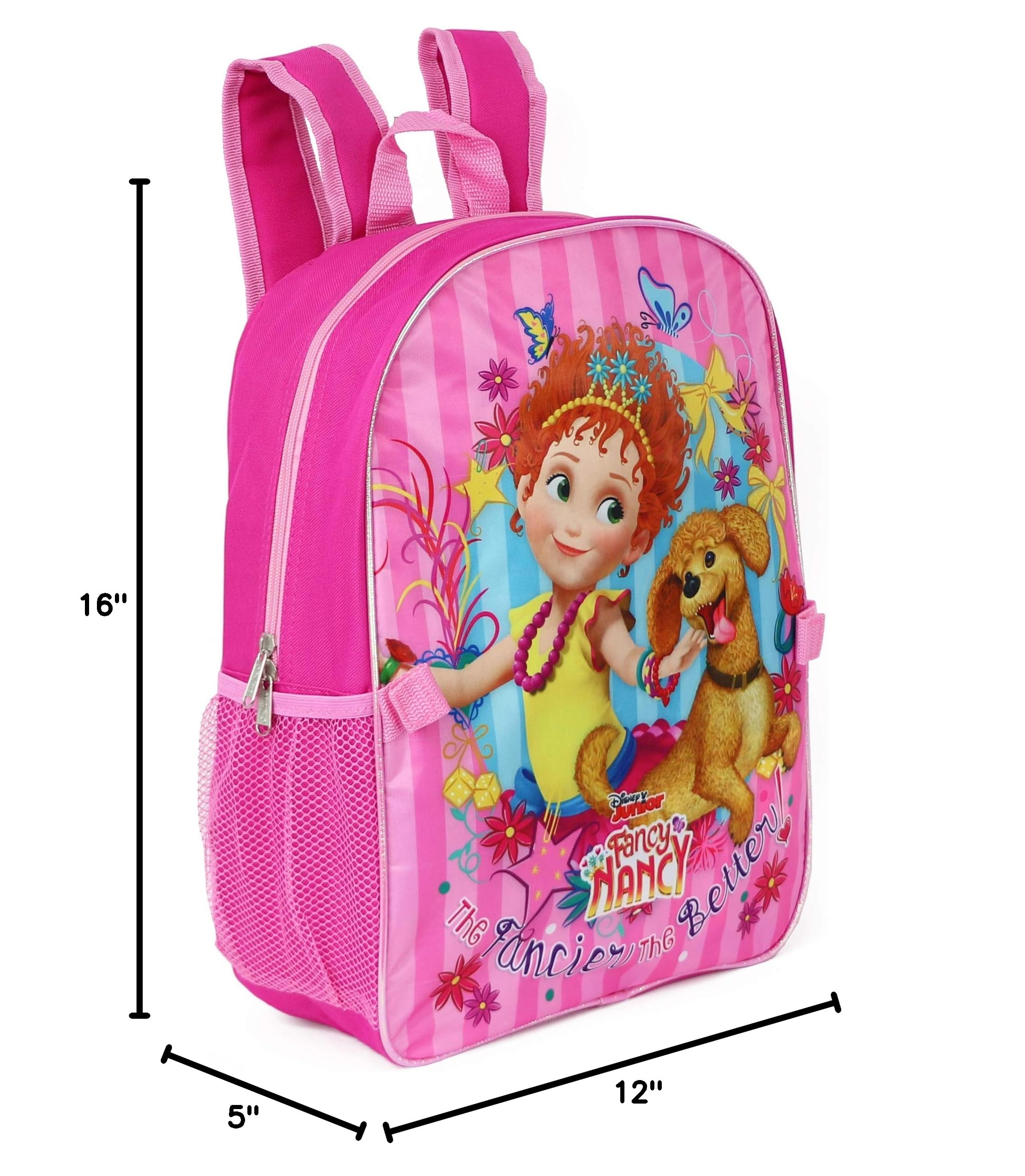 Disney Fancy Nancy 16' Backpack With Detachable Matching Lunch Box